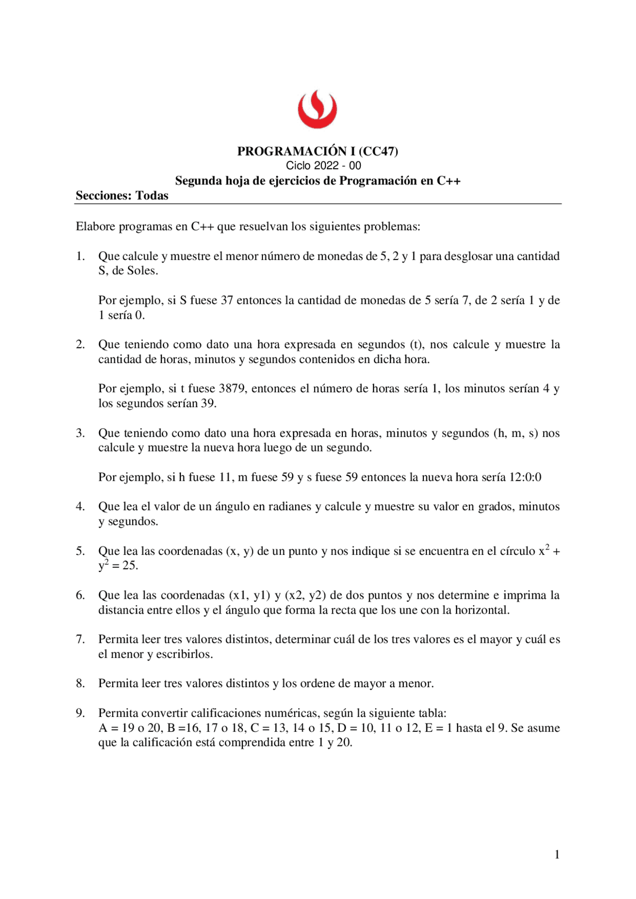 Hoja 02 De Ejercicios De Programación En C Guías Proyectos