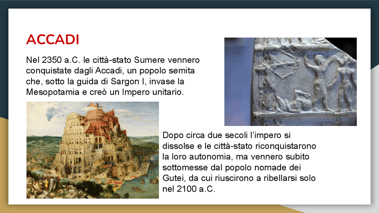Presentazione Powerpoint Sugli Accadi Amorrei Babilonesi Gute
