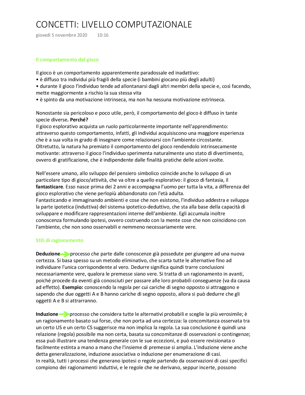 Apprendimento Pensiero E Decisione I Concetti Livello Computazionale