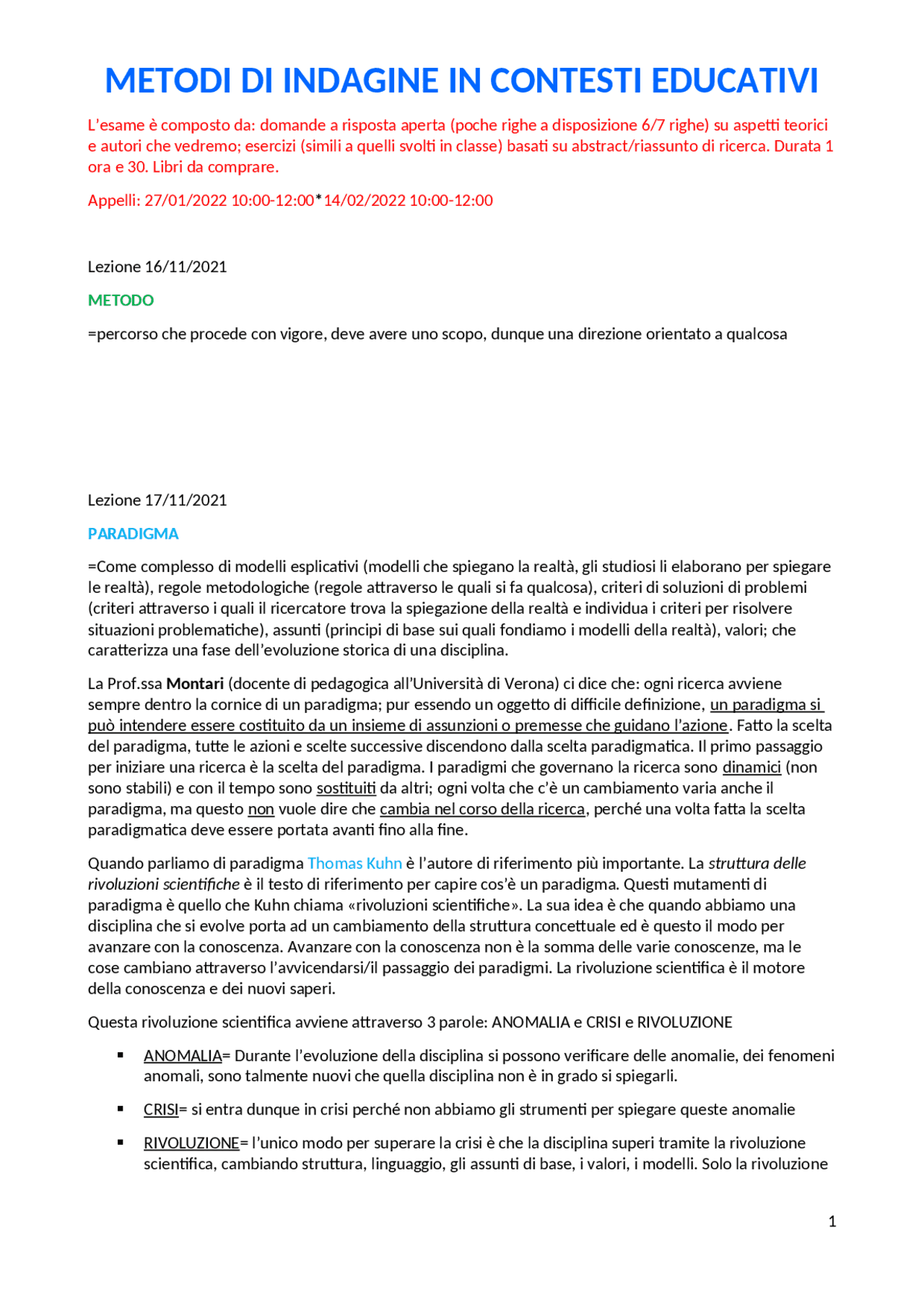 Metodi Di Indagine In Contesti Educativi Docsity
