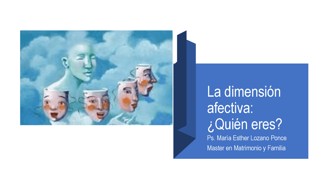 Dimensión afectiva psicología - Docsity