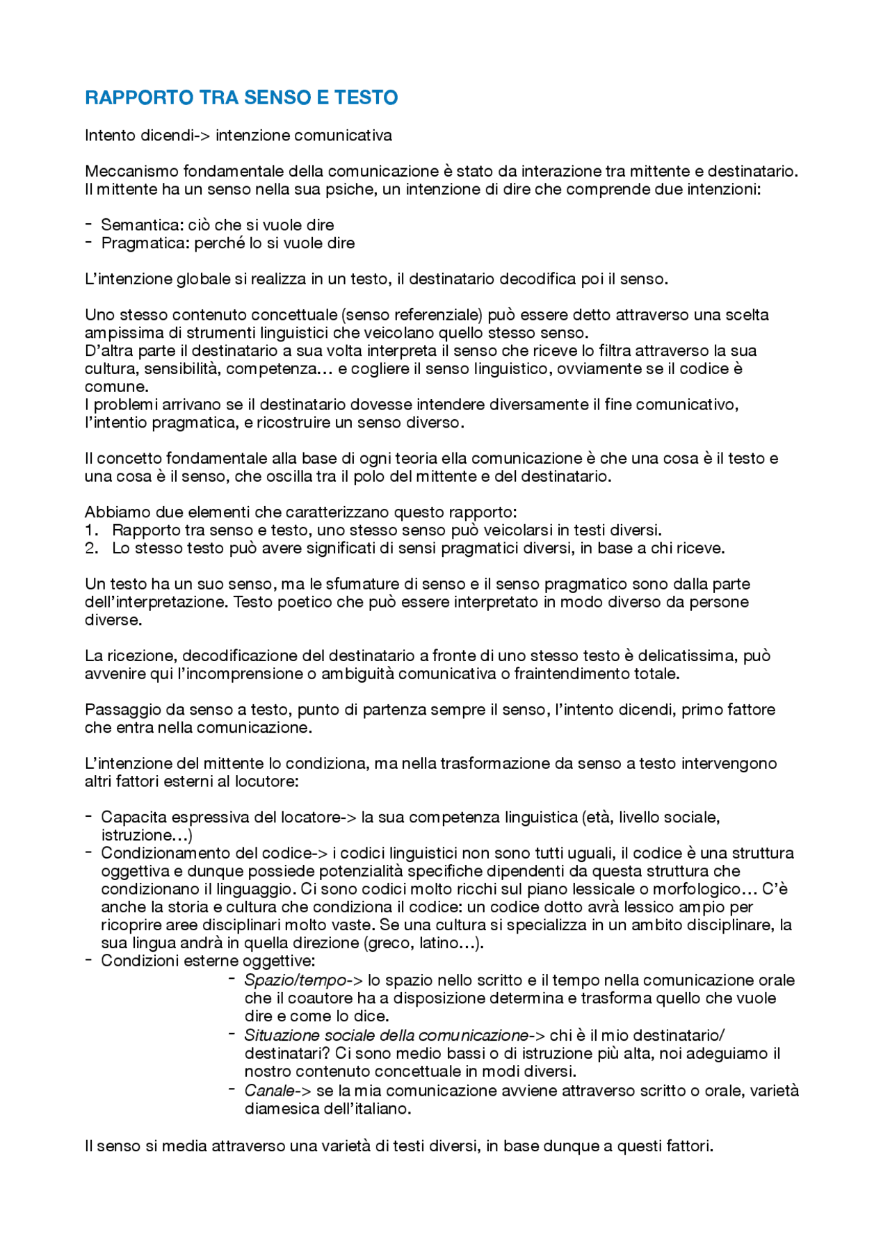 Appunti Tecniche Espressive Dellitaliano Prof Girardi Docsity