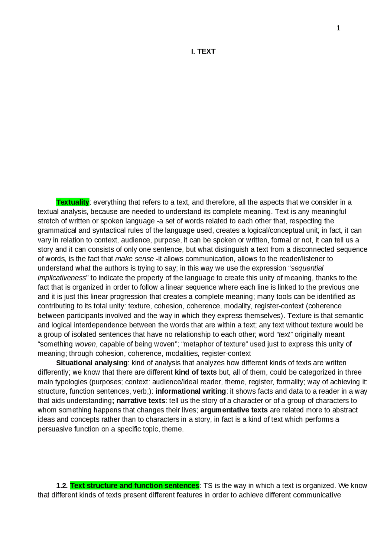 Grammar Context And Cohesion In English Docsity