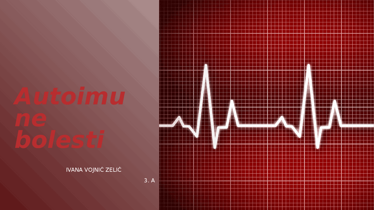 Autoimune bolesti organizma | Slajdovi' predlog Biologija - Docsity
