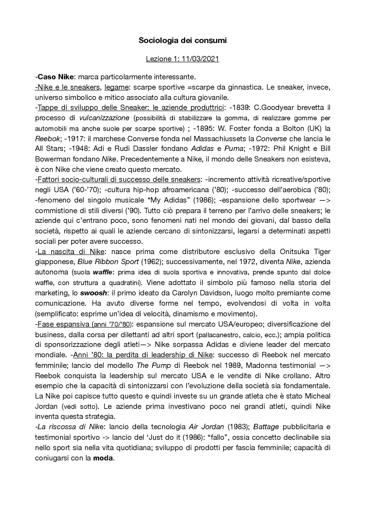 Sociologia Dei Consumi Docsity