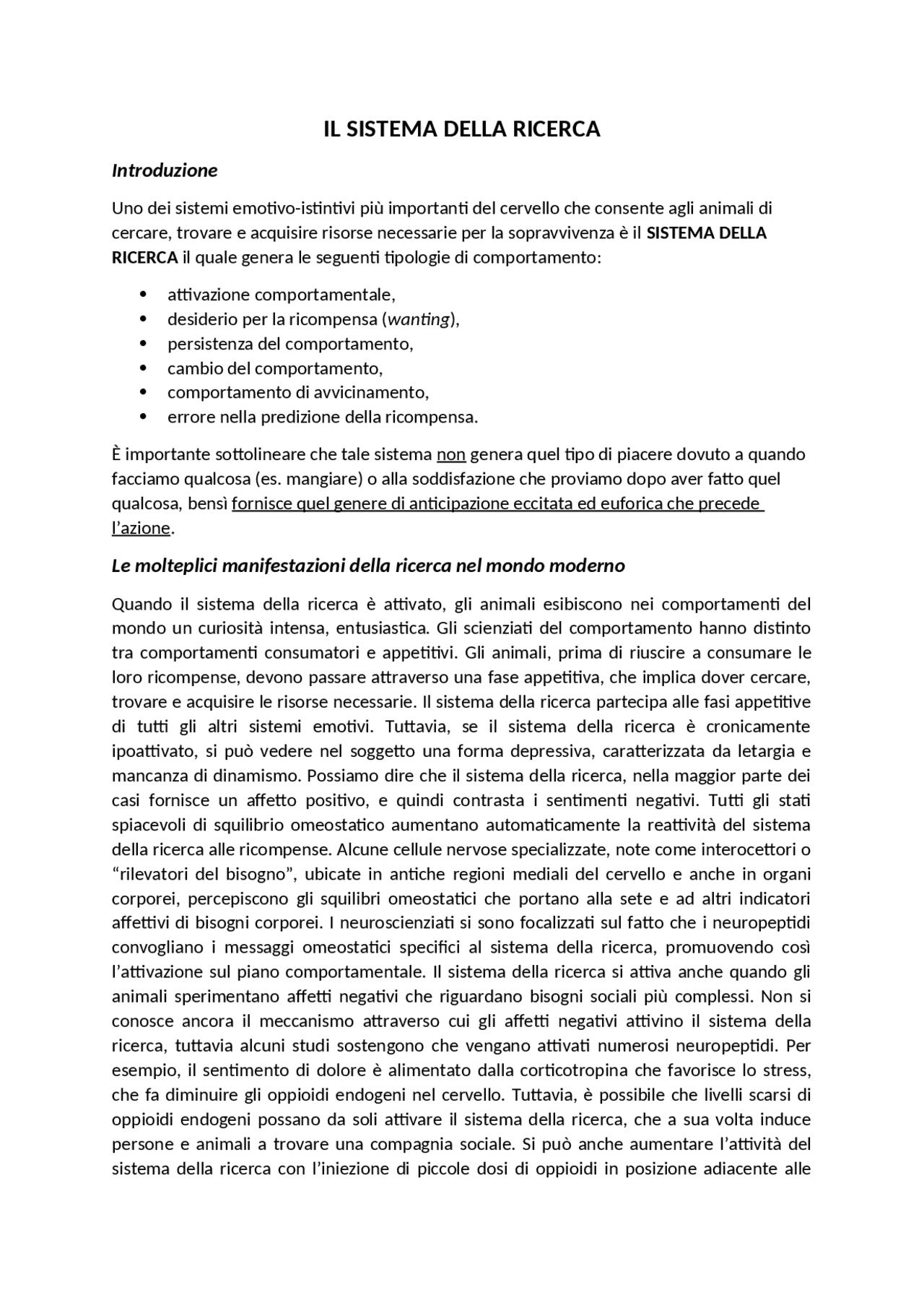 Sistema Della Ricerca Docsity