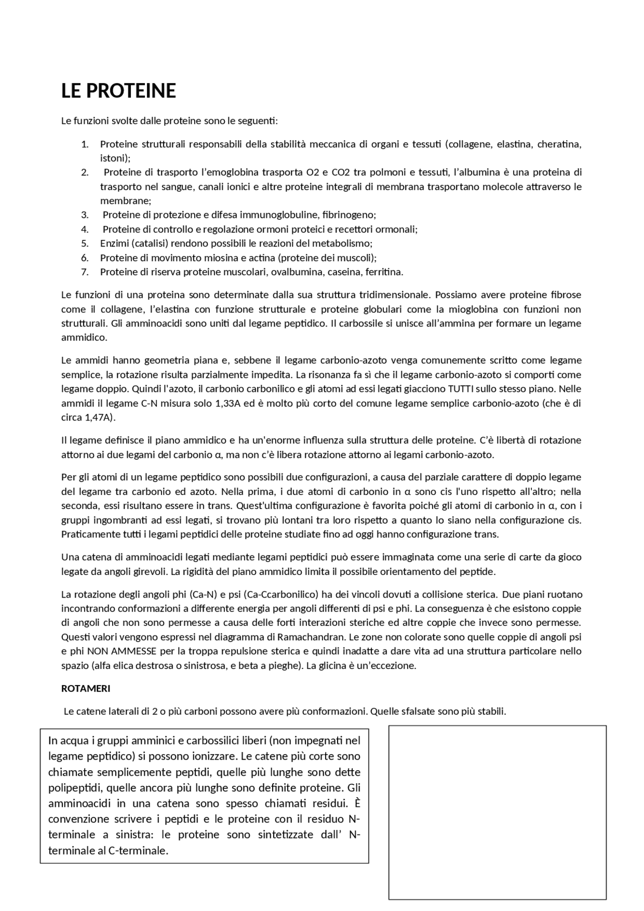 Le Proteine Ed Acidi Nucleici Docsity