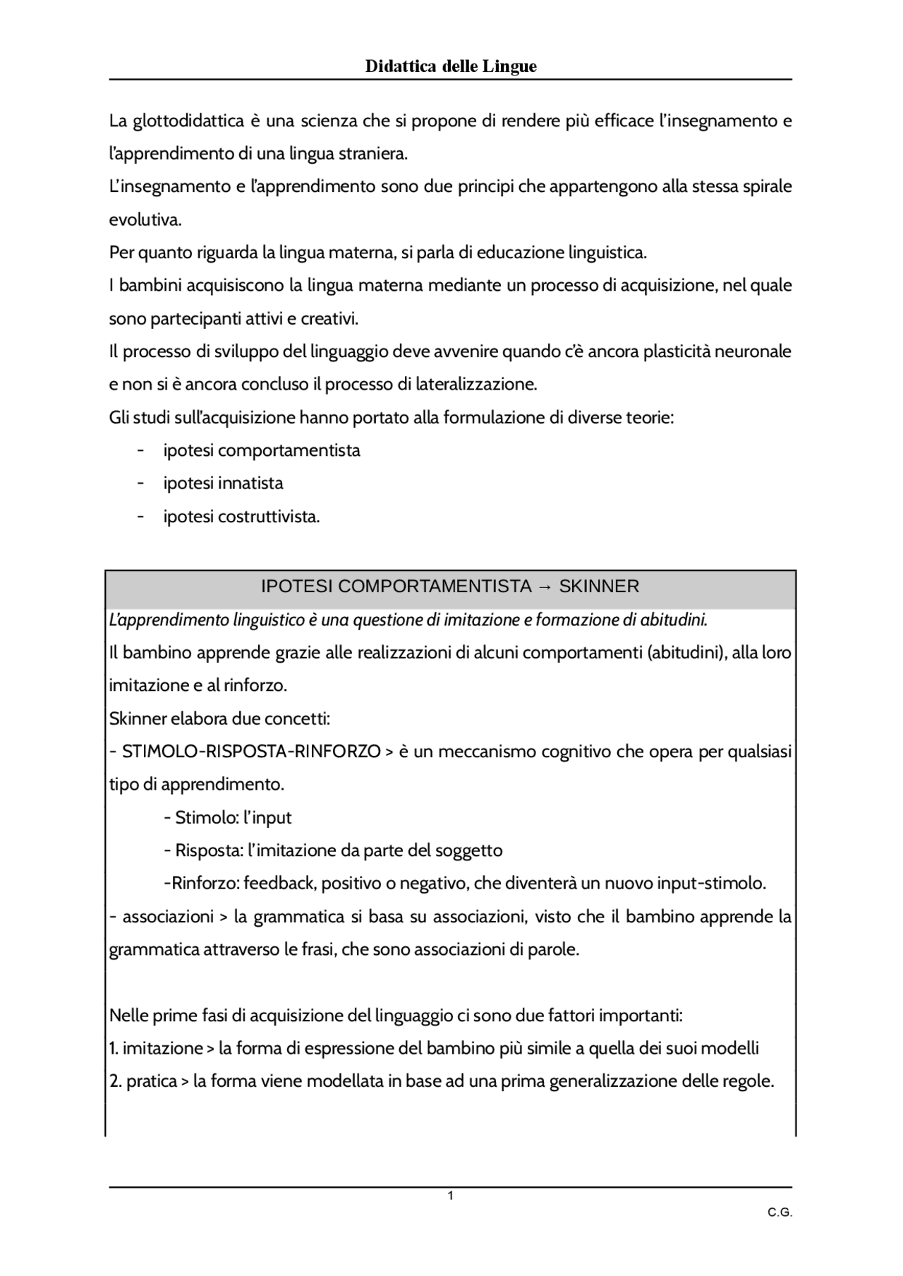 Didattica Delle Lingue Docsity