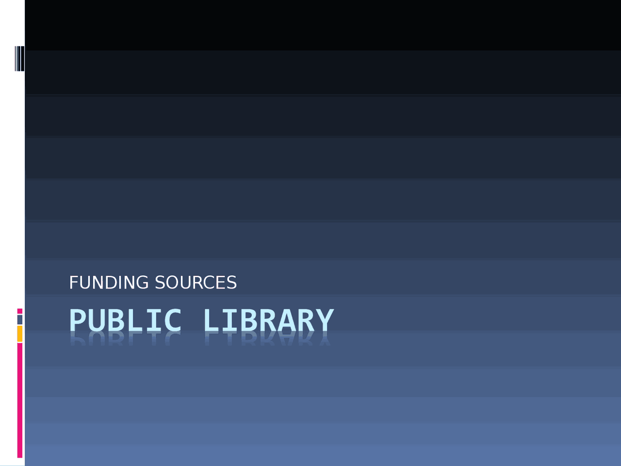 Public Library Funding: Sources and Types | Slides Library science ...