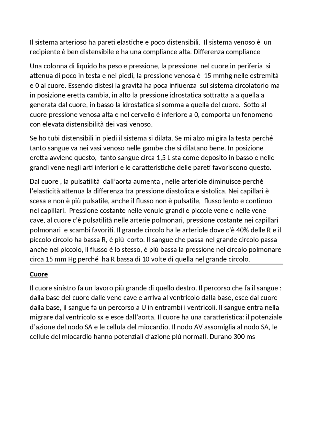 Apparato Cardiocircolatorio Docsity