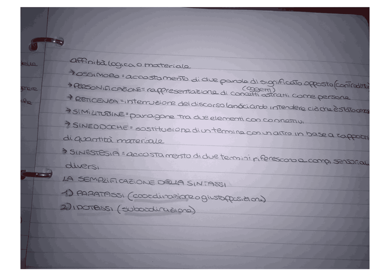 La Poesia Le Figure Metriche E Retoriche Docsity
