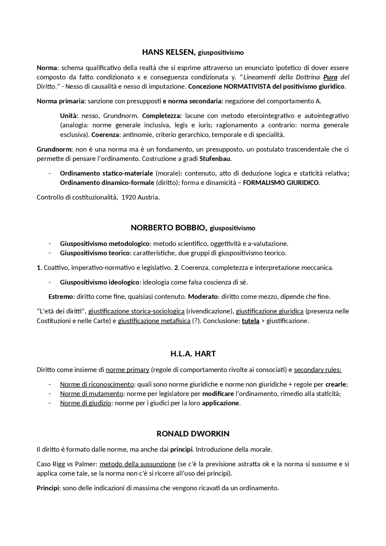 Schema Generale Di Filosofia Del Diritto Docsity
