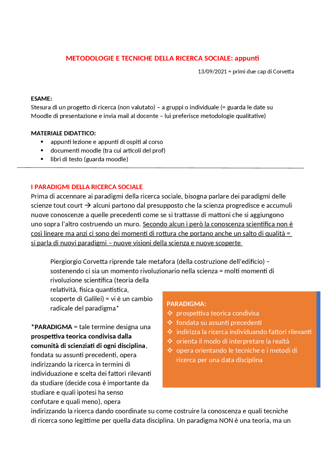 Metodologie E Tecniche Della Ricerca Sociale Docsity