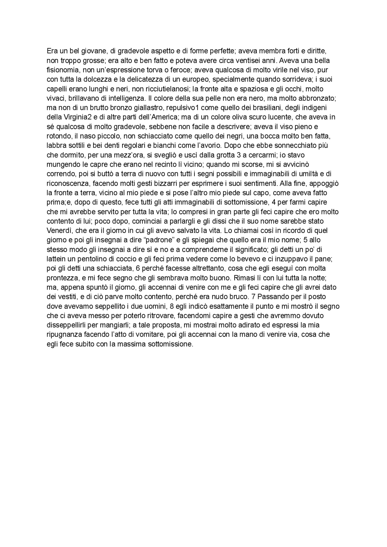 Daniel Defoe Riassunto Docsity