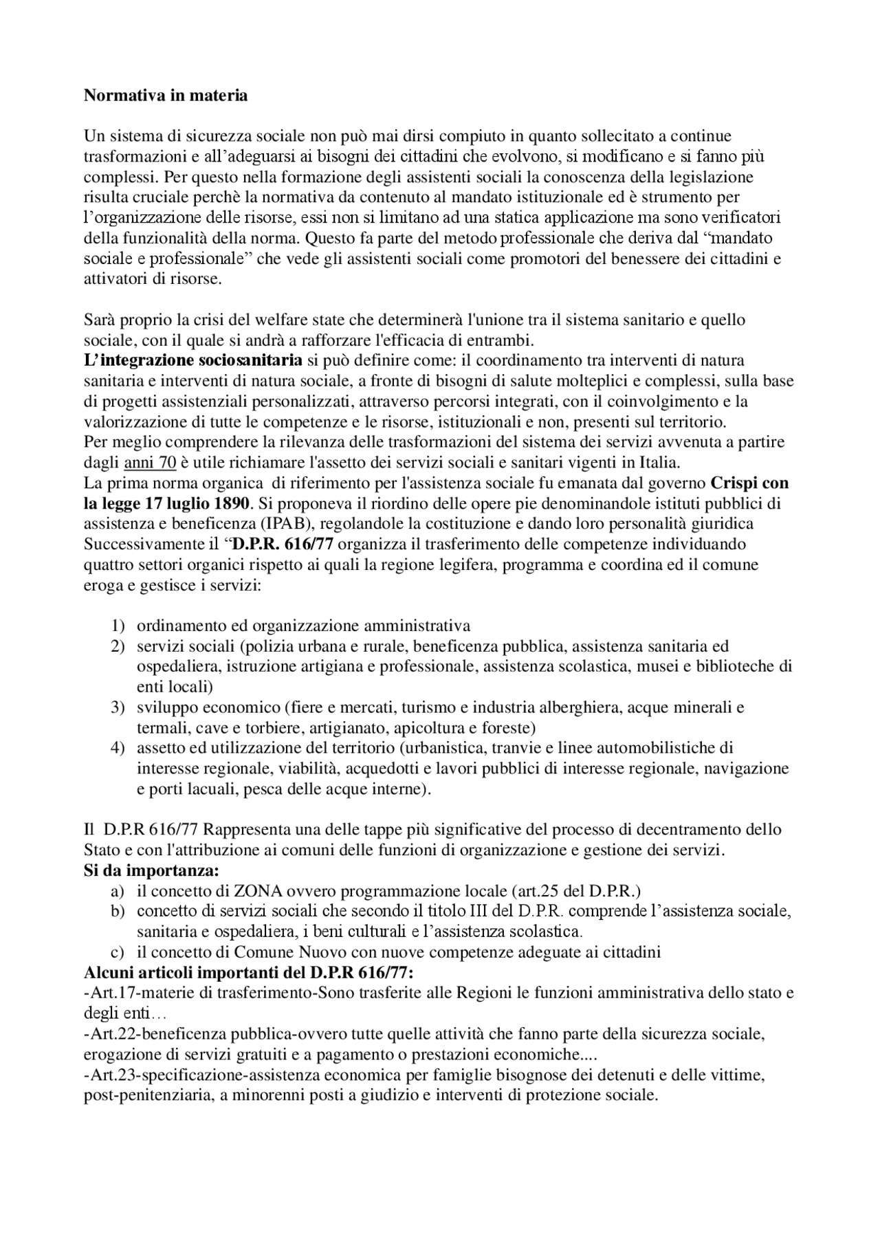 Metodi E Tecniche Del Servizio Sociale Appunti Di Metodi E Tecniche