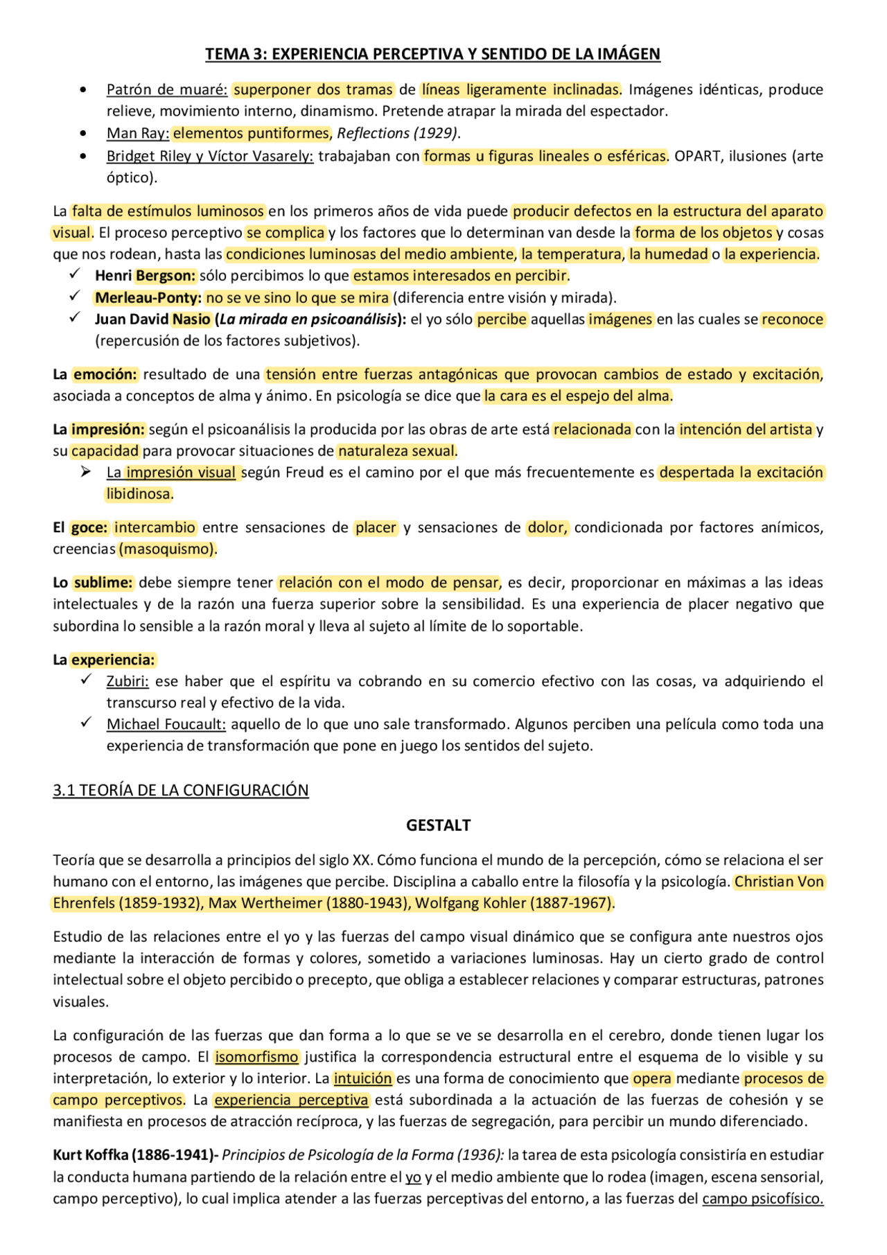 Resumenes de teoría de la imgen - Docsity