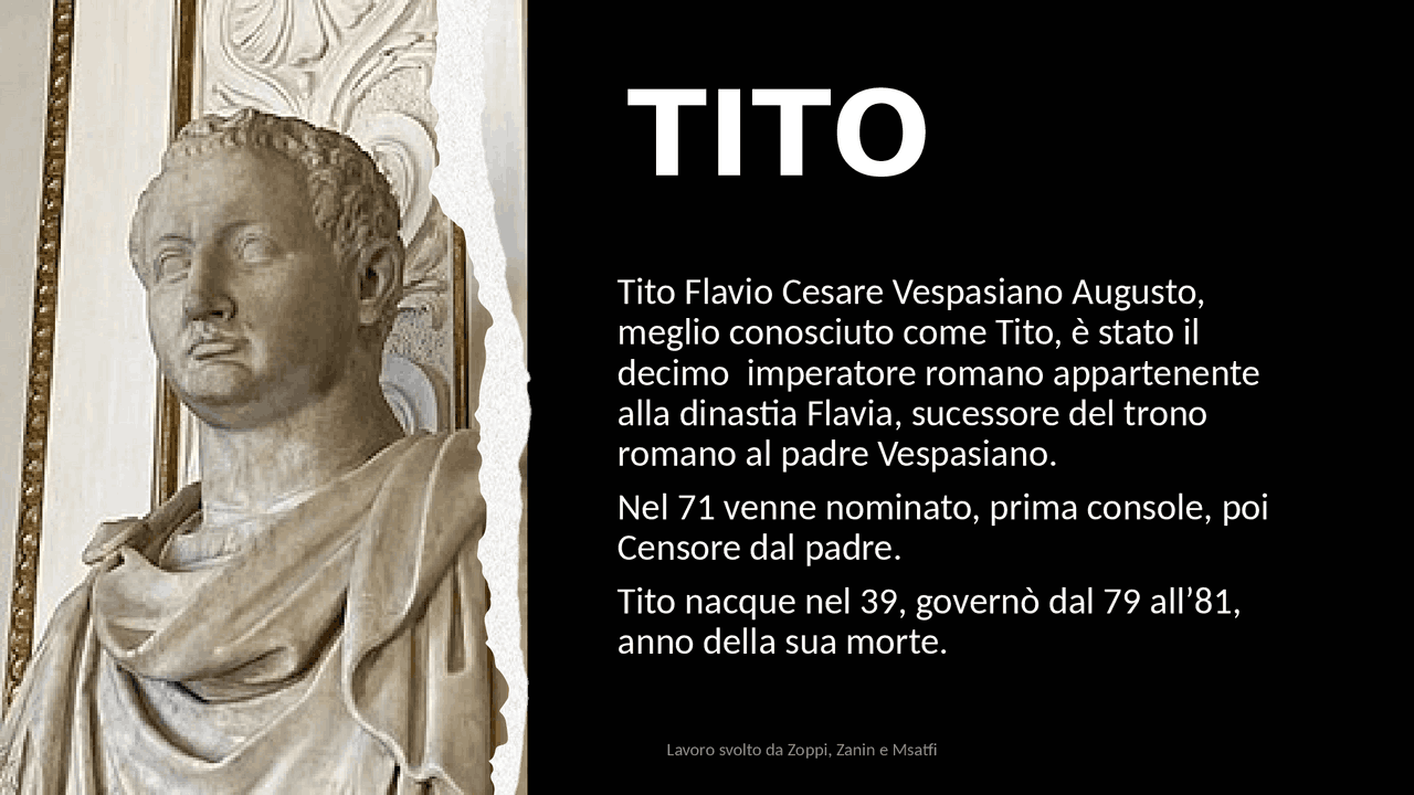 TITO(imperatore romano) - Docsity