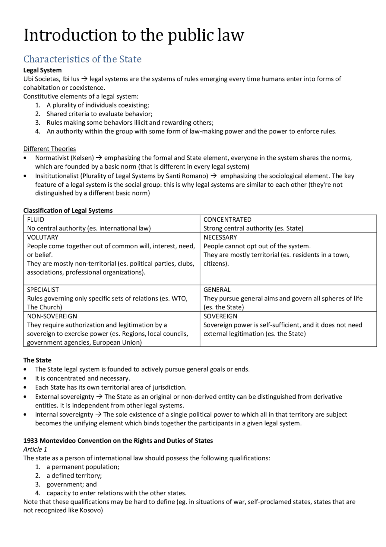 SUMMARY: Introduction To The Legal System - Module 2 (30048) - Docsity