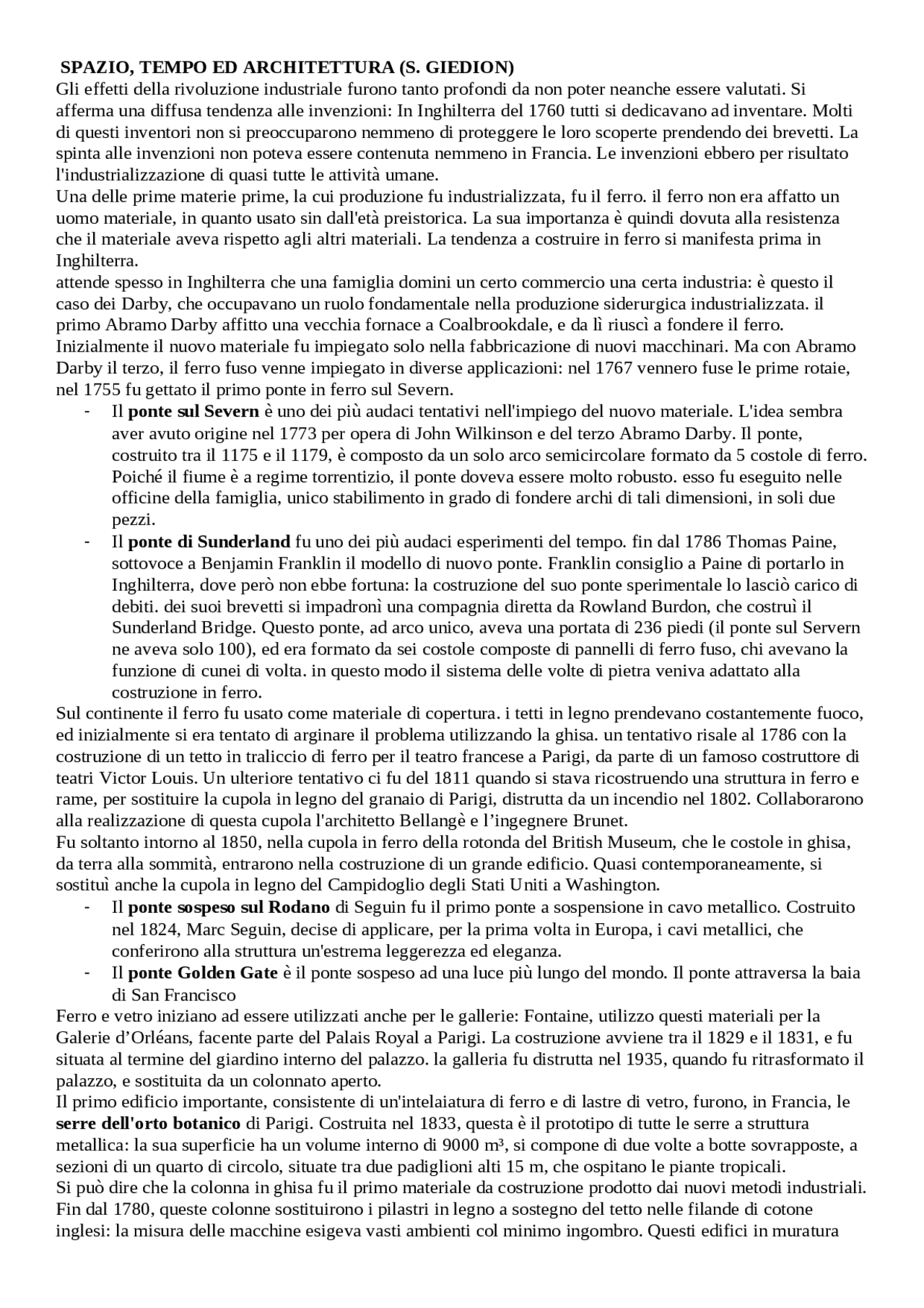 Spazio Tempo E Architettura Docsity