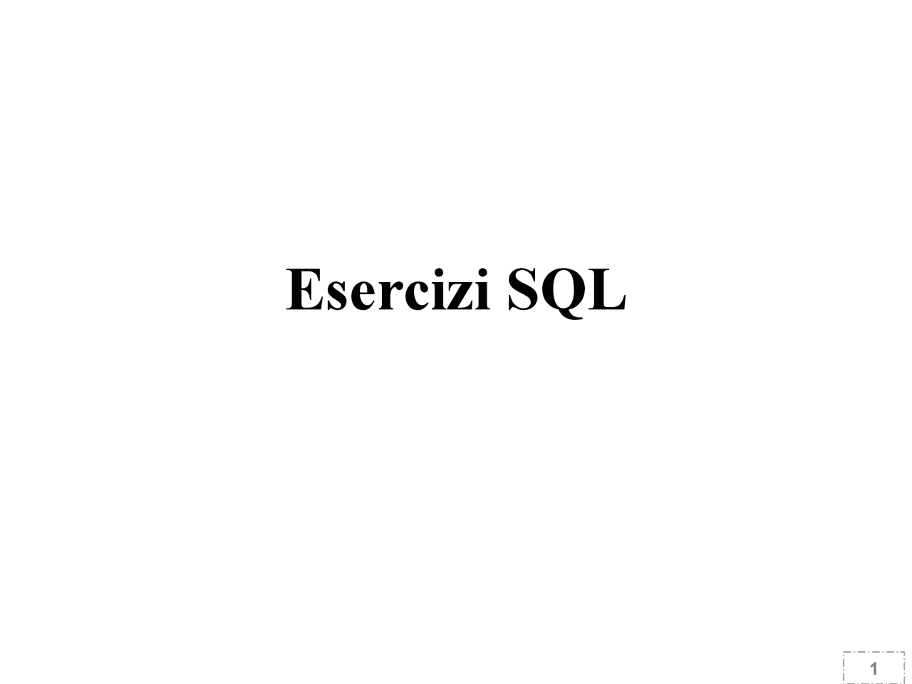 Mysql Interrogazioni Docsity
