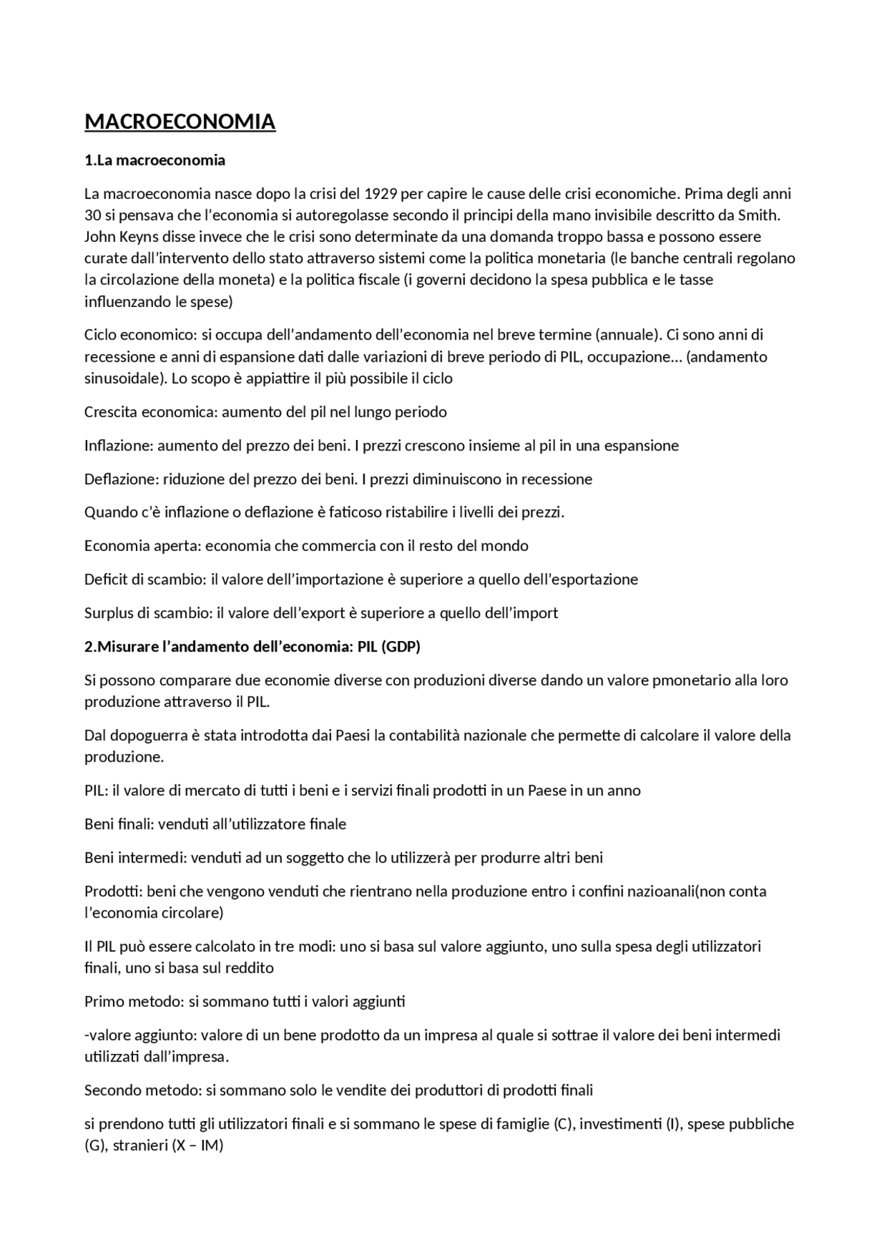 Microeconomia Riassunto 2020 Appunti Appunti Di Microeconomia Docsity