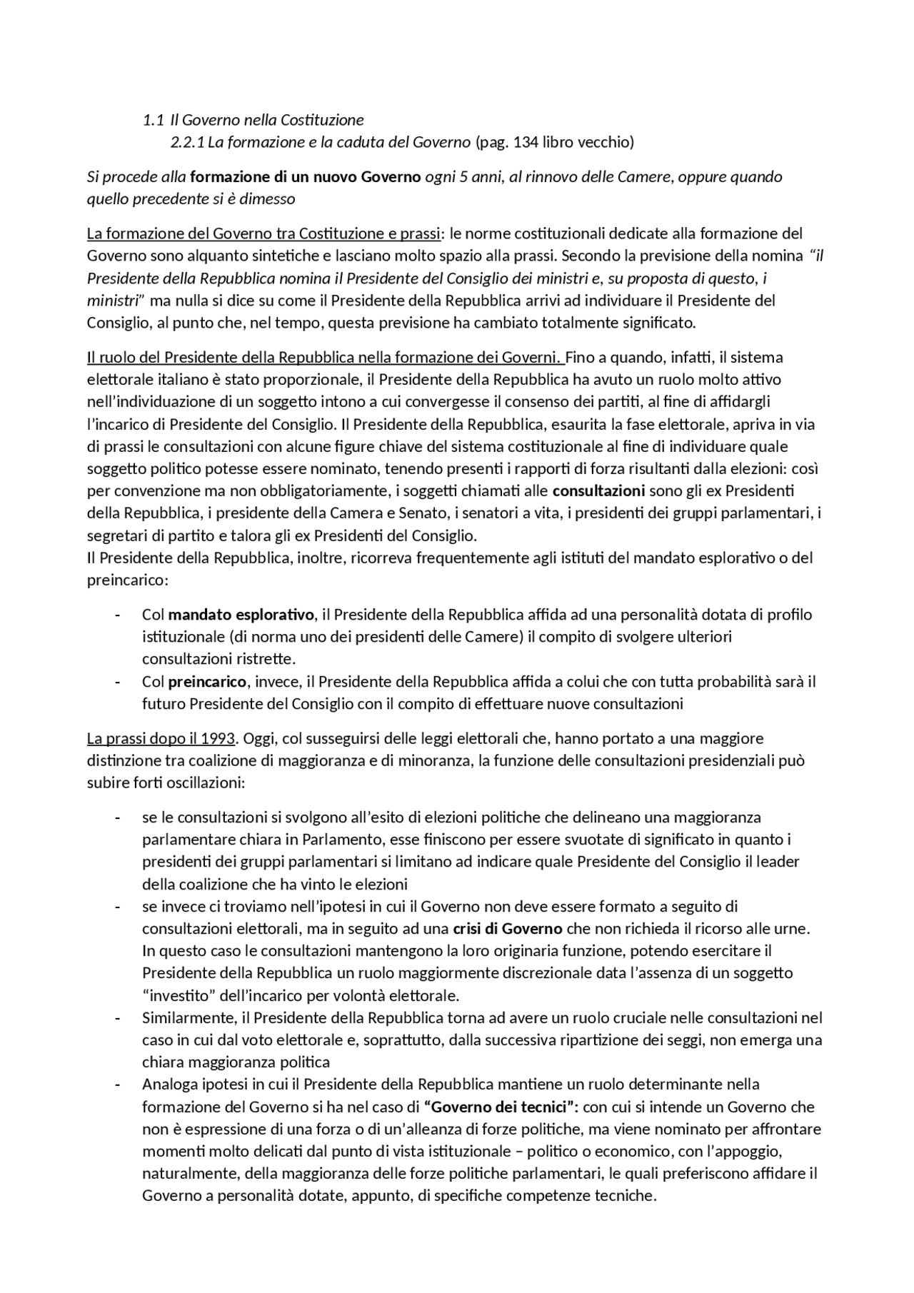 Breve Sintesi Di Un Argomento Docsity