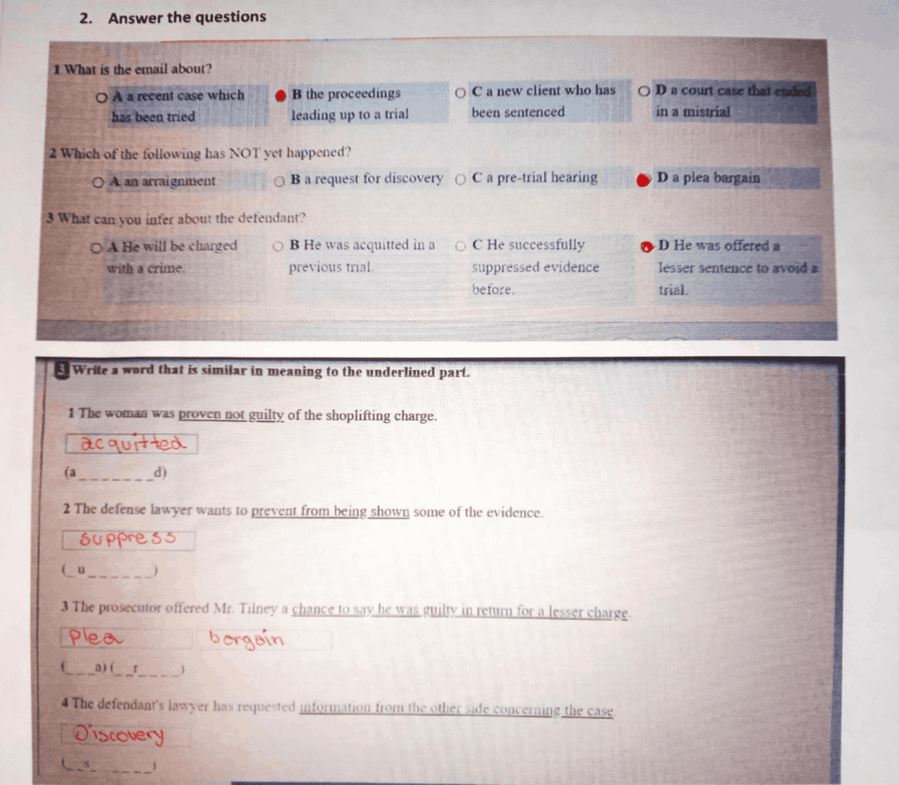 PRACTICE N1- English 2020 University - Docsity