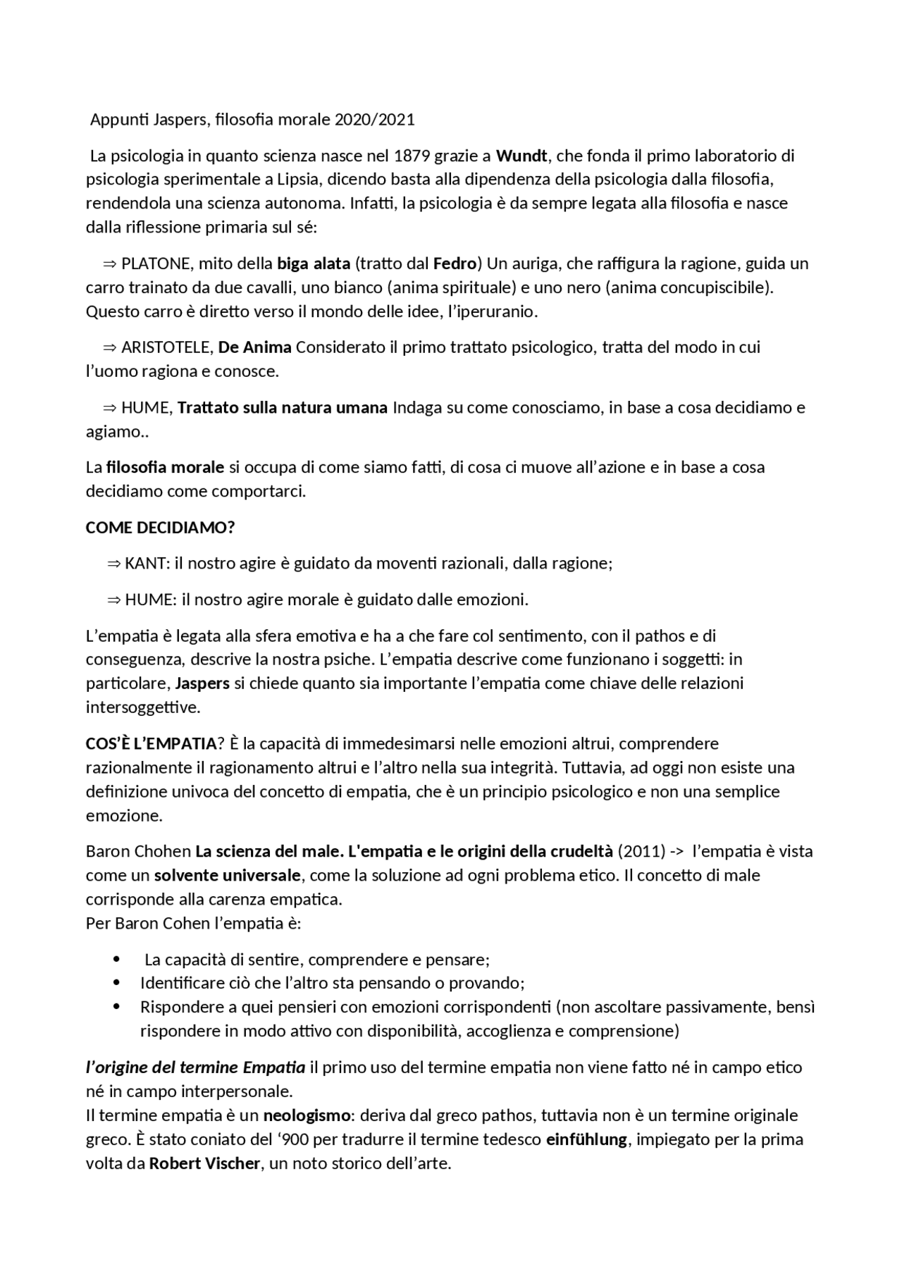 Appunti Filosofia Morale Jaspers Docsity