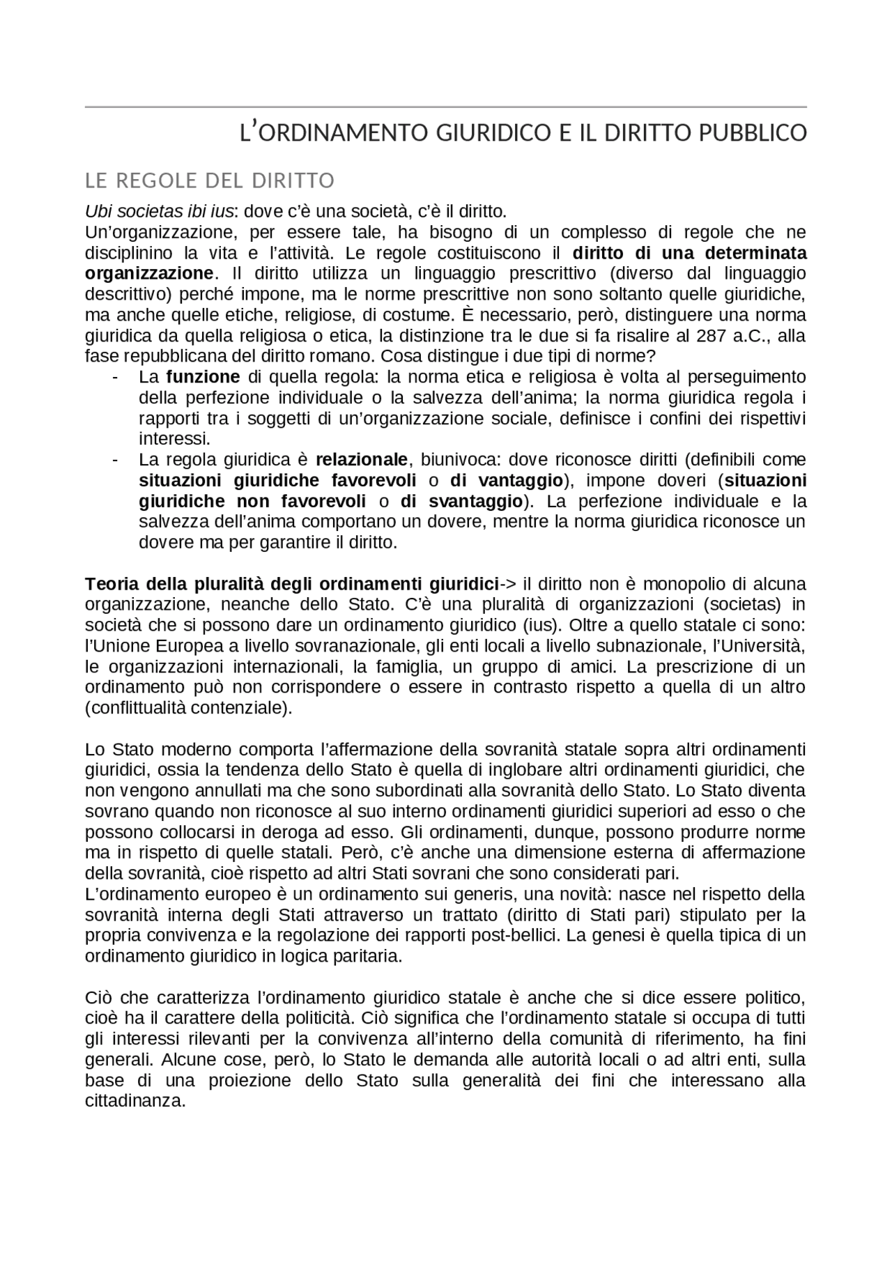 Riassunto Di Diritto Pubblico Docsity