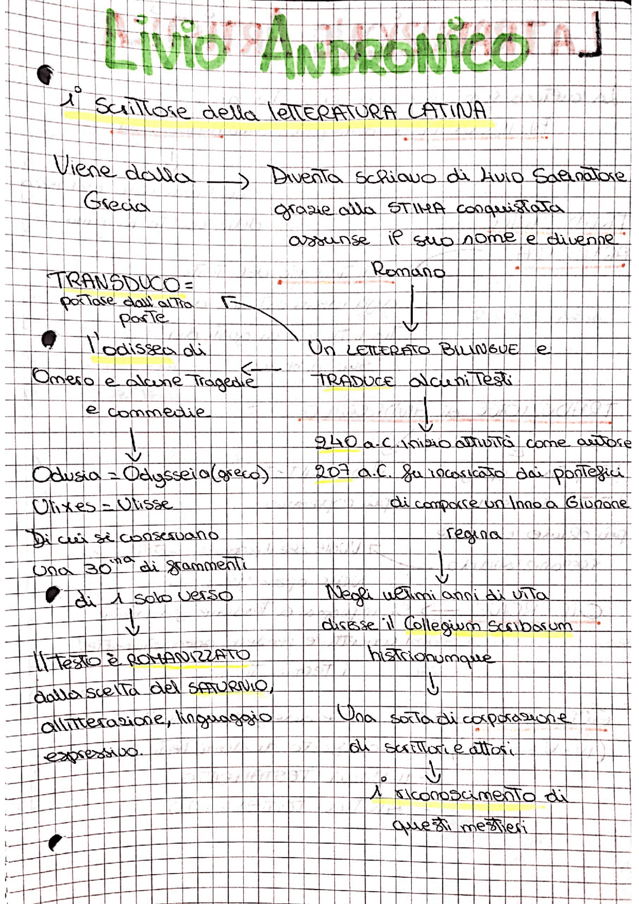Livio Andronico Letteratura Latina Pt1 Docsity