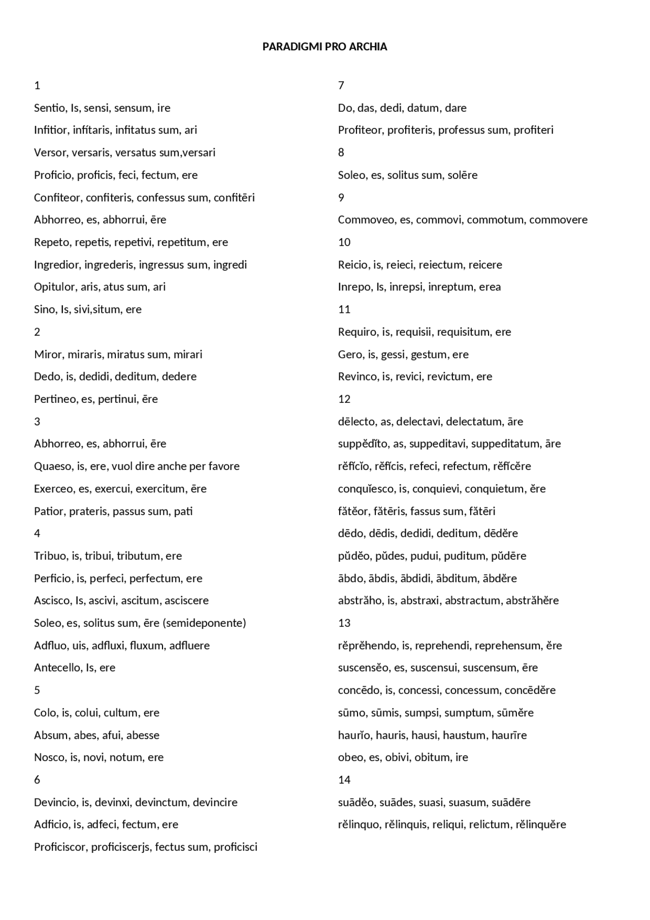 Paradigmi del pro archia di cicerone | Appunti di Letteratura latina ...