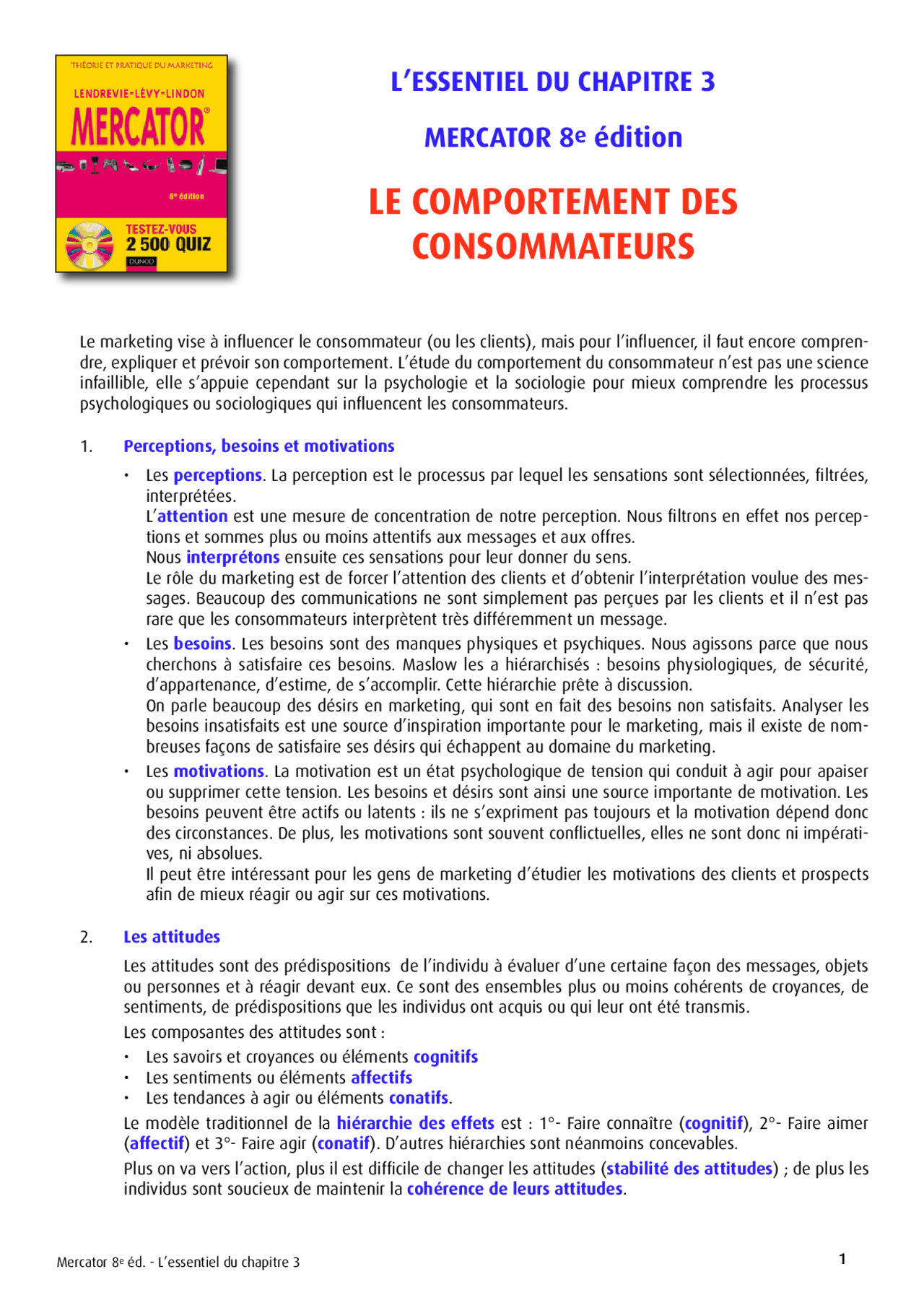 Le Comportement Des Consommateurs Docsity