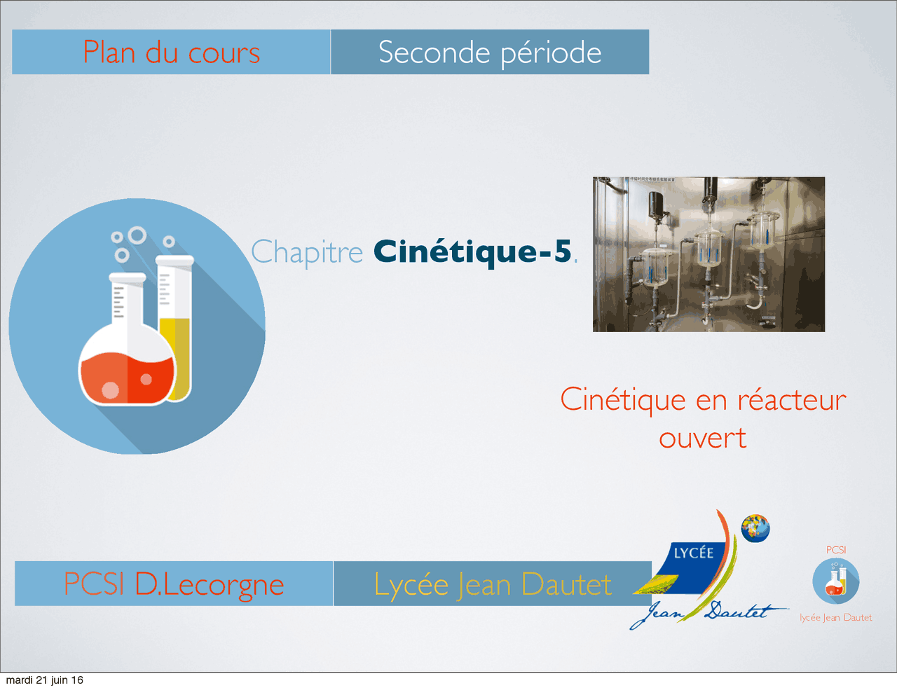 Cinétique En Réacteur Ouvert Chimie En Pcsi Exercices Chimie Docsity