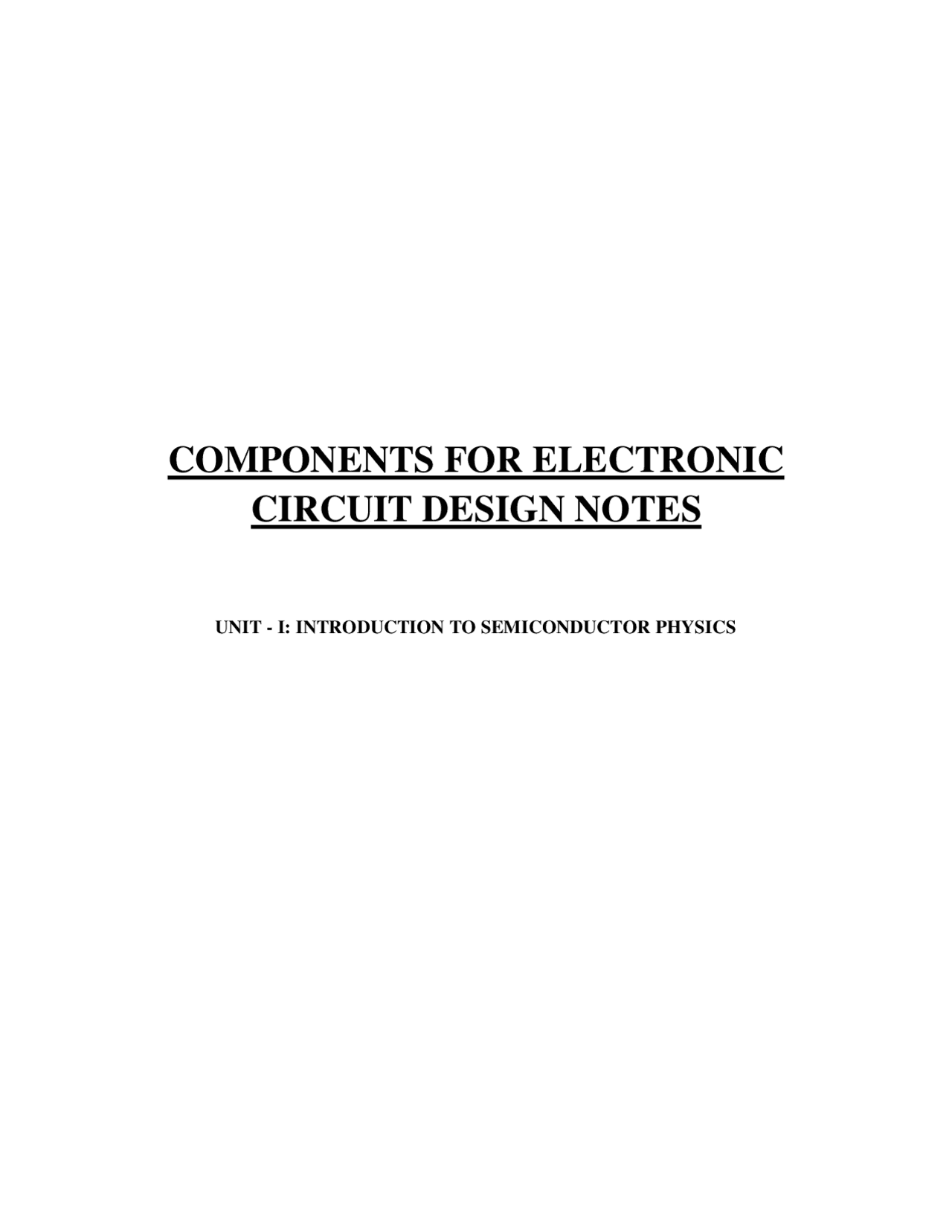 Basic Of Semiconductor Docsity