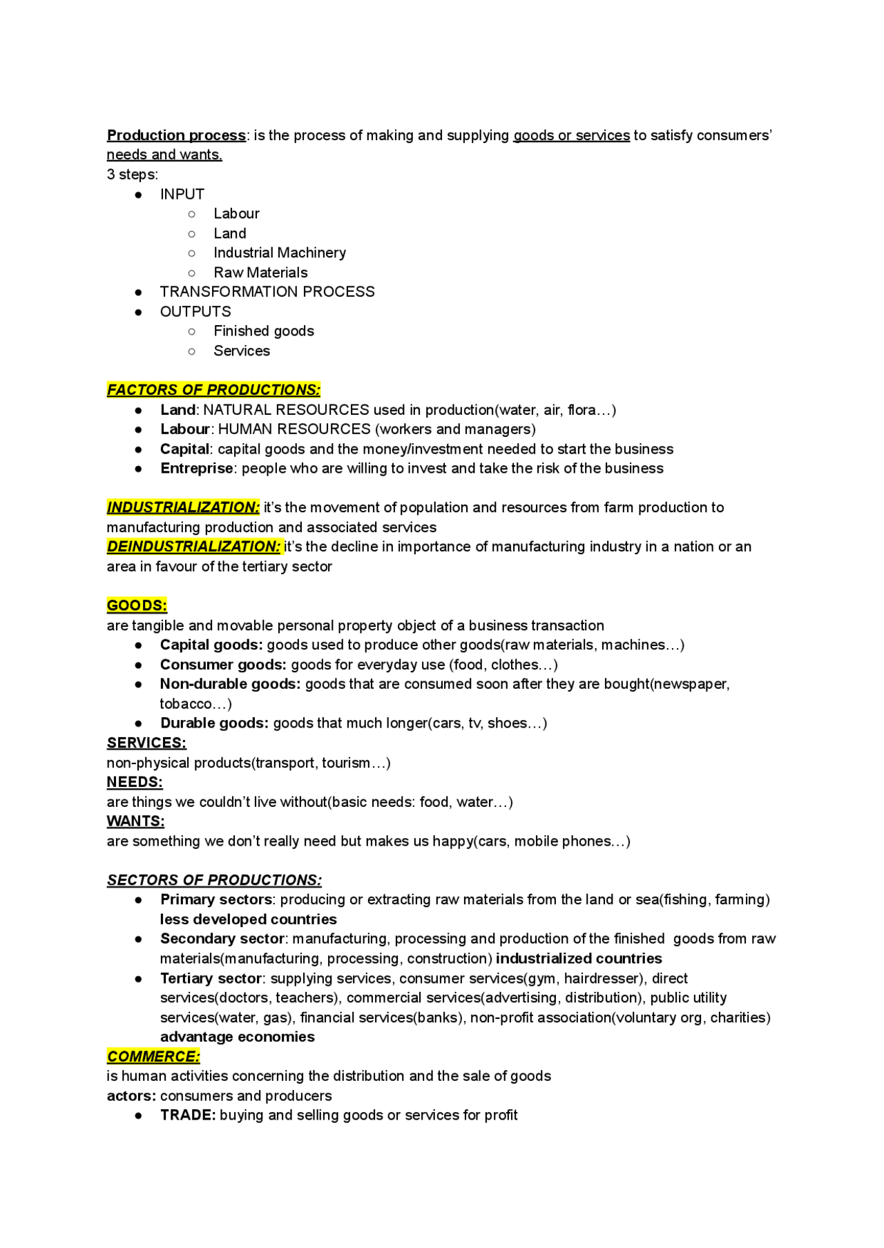 Business In English Docsity