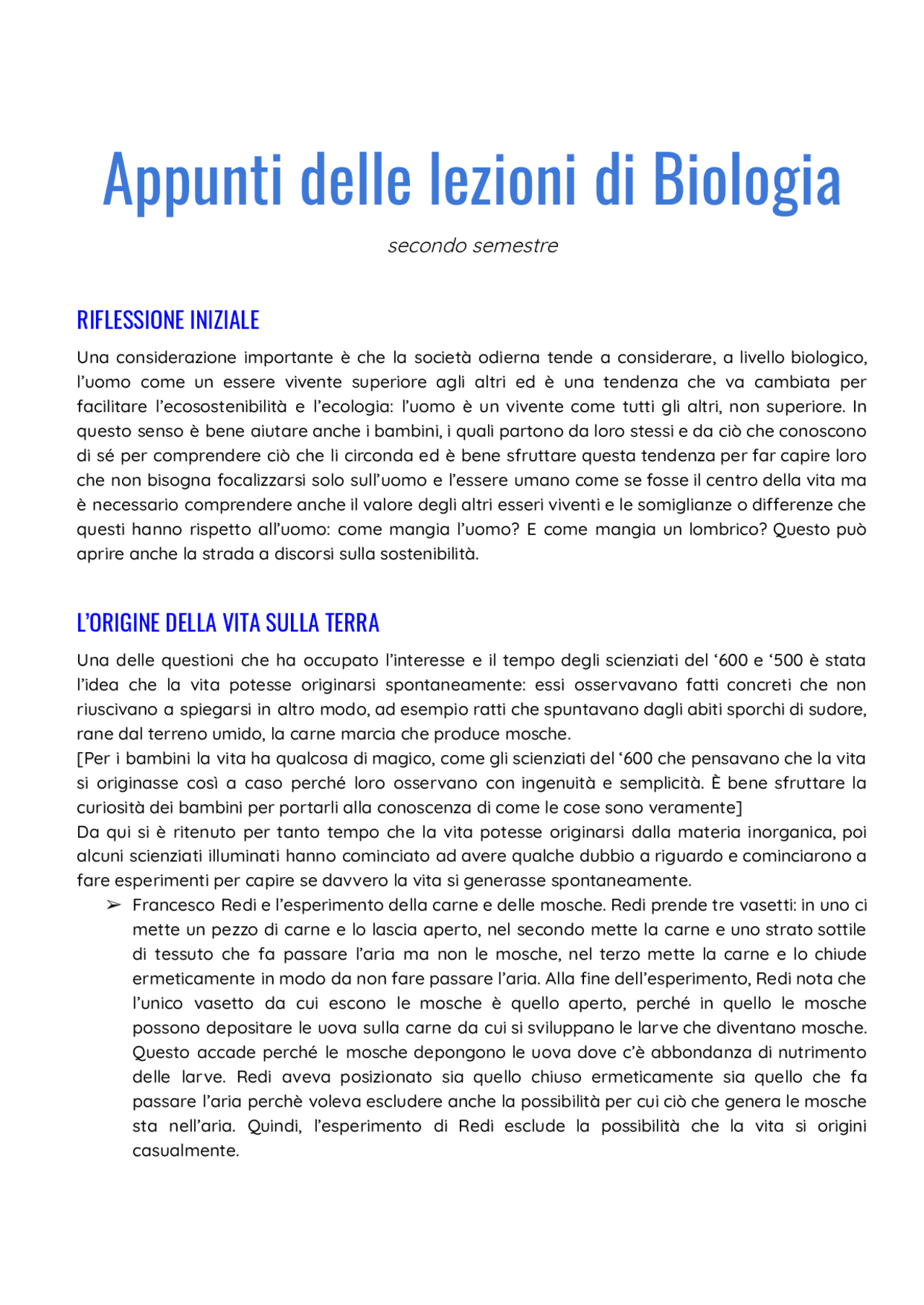 Appunti Di Biologia 2 Docsity