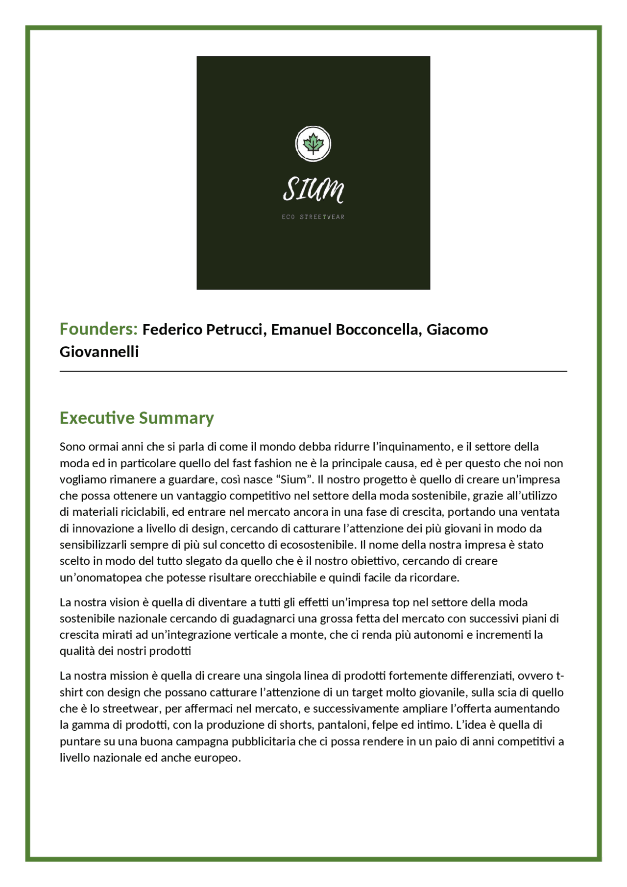 Esempio Project Work Docsity
