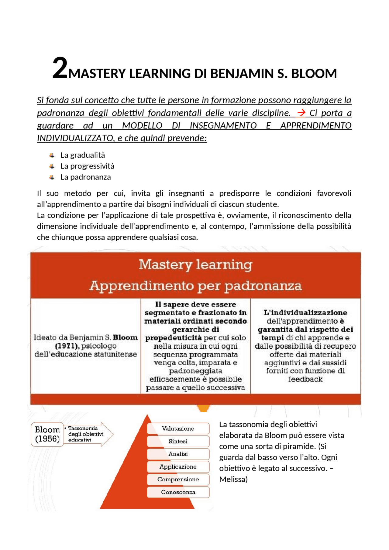 Mappa schematica pedagogia - Docsity