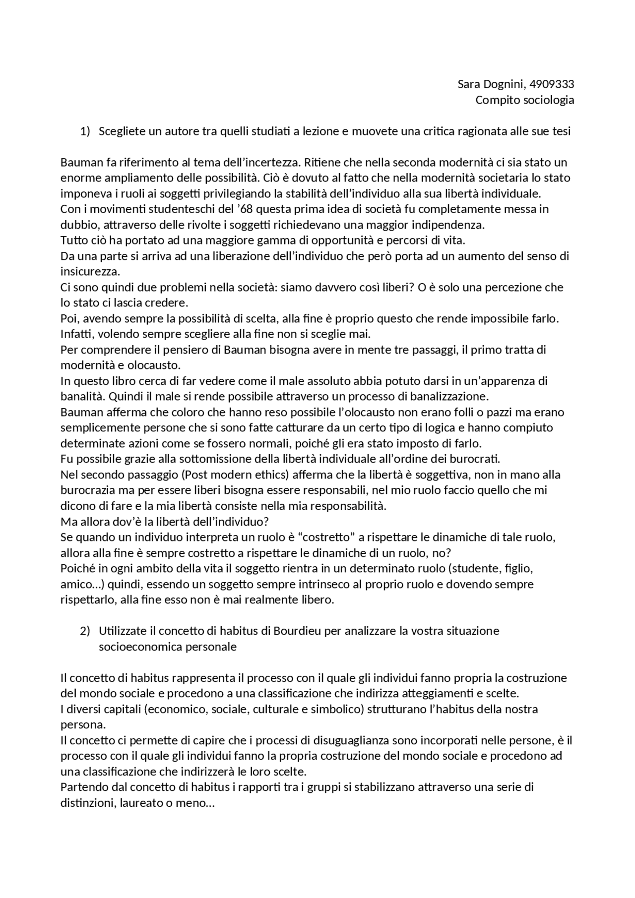 Excel Per Laboratorio Docsity