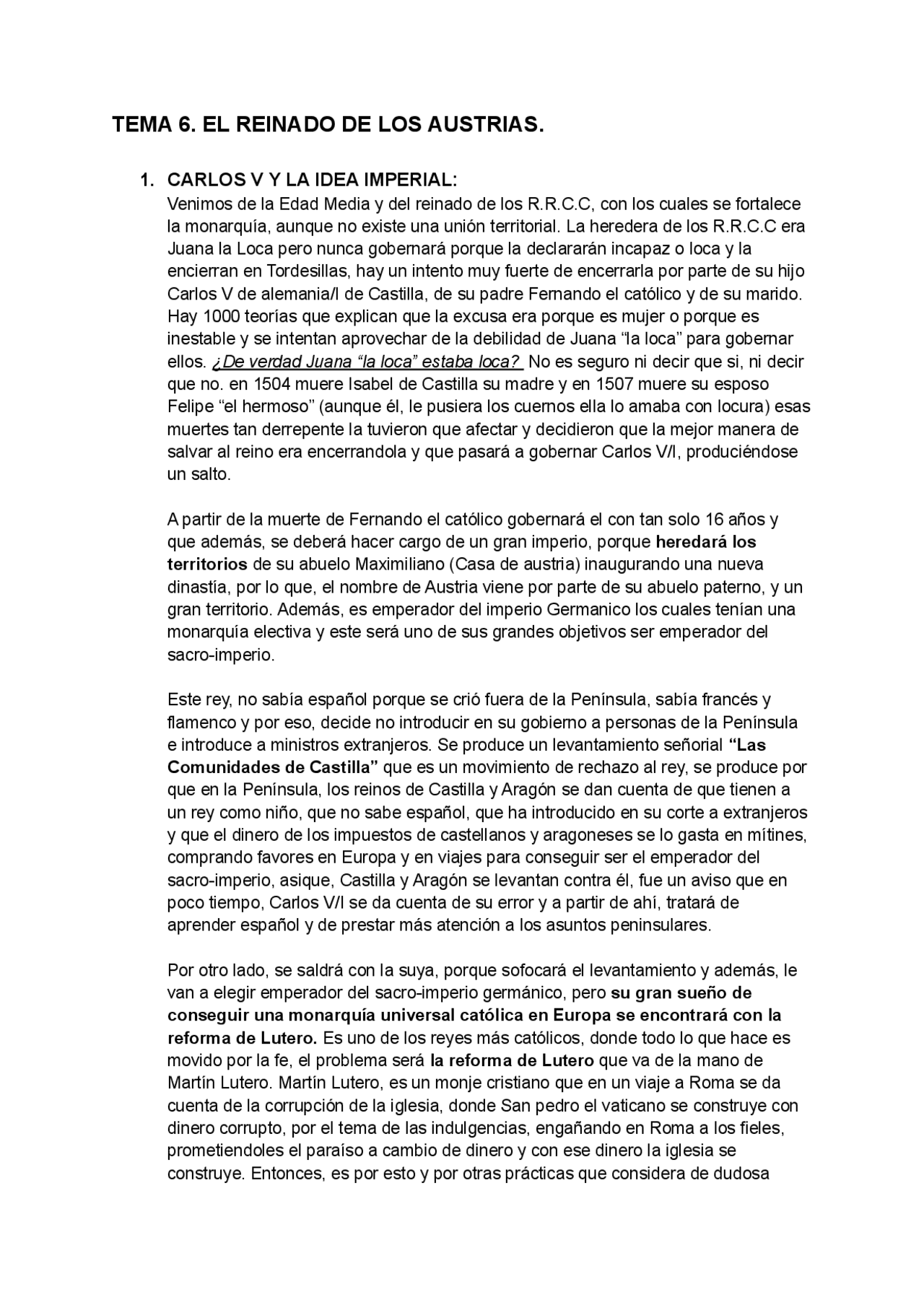 EL REINADO DE LOS AUSTRIAS. - Docsity