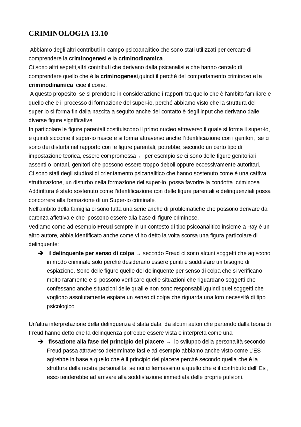Appunti Di Criminologia Docsity