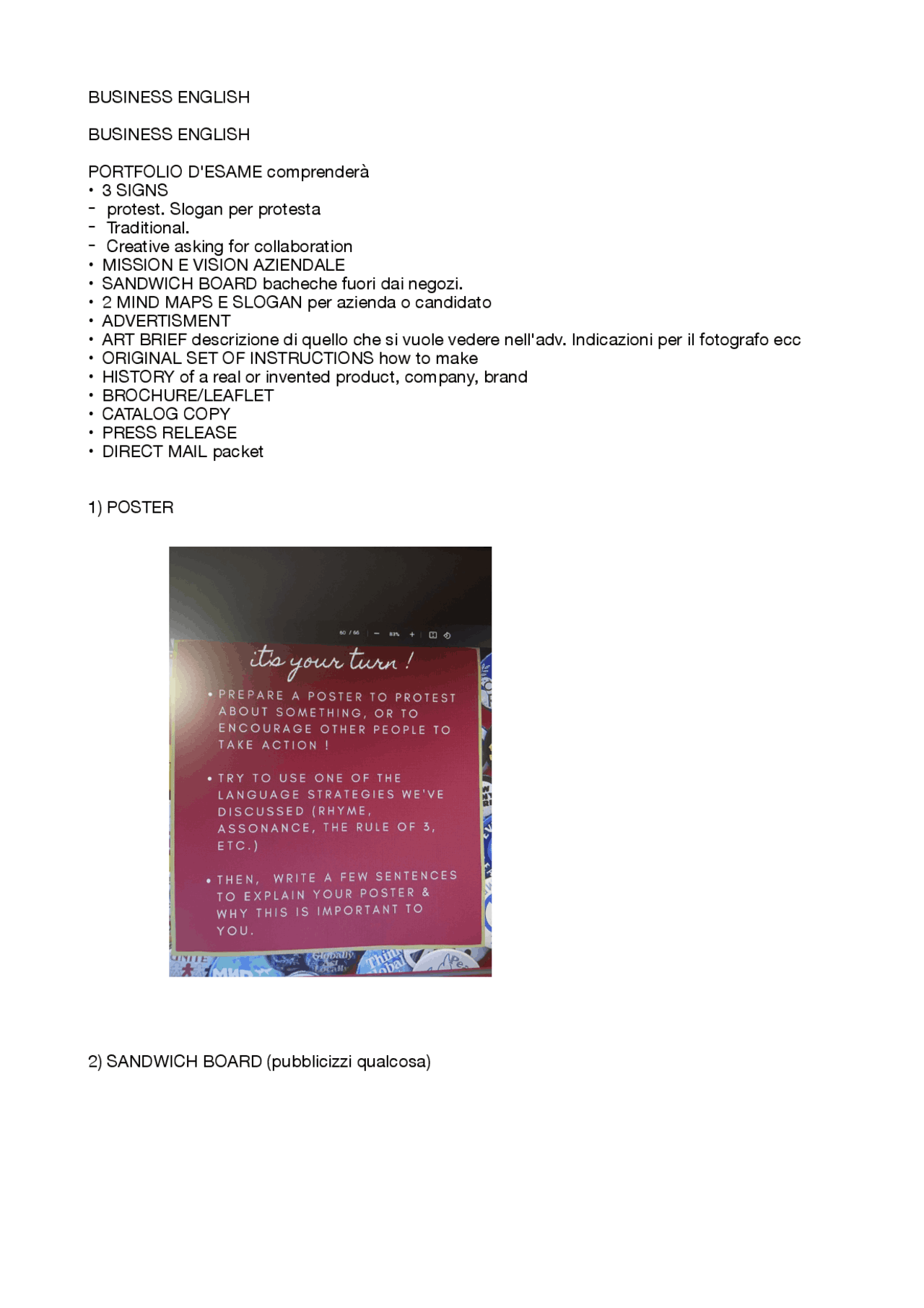 Appunti Di Business English Docsity