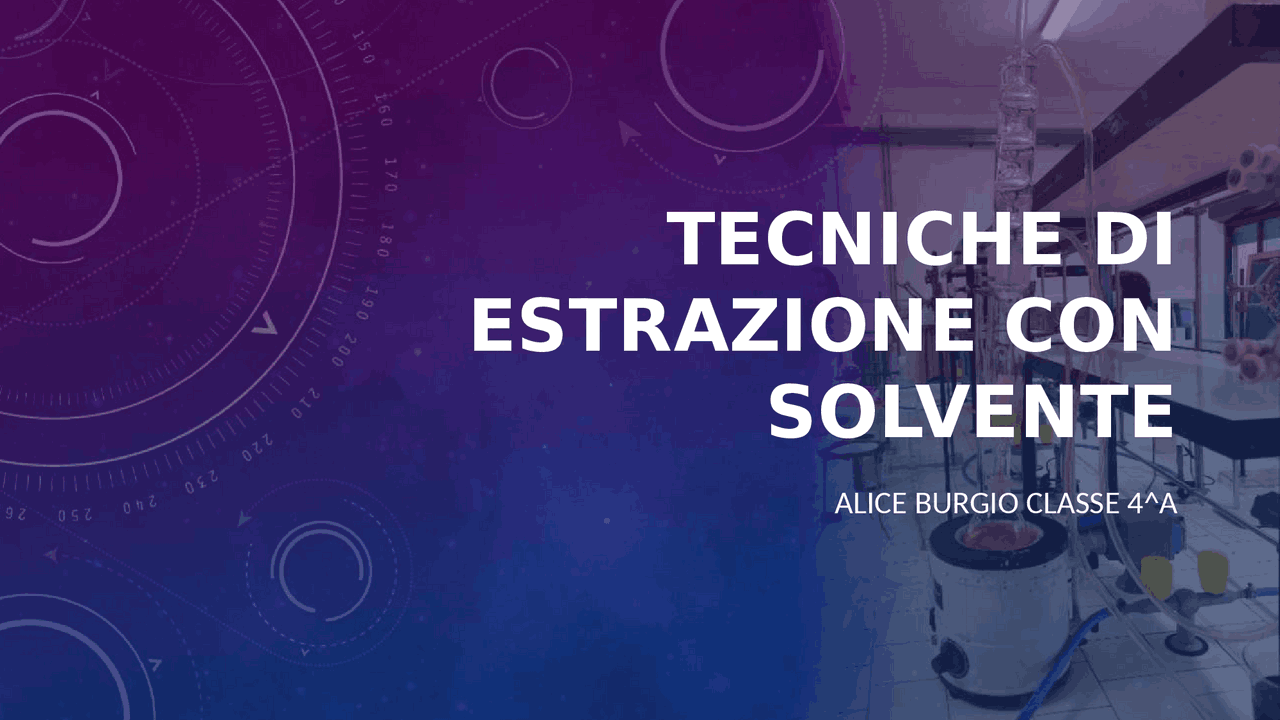 Tecniche Di Estrazione Con Solvente Docsity