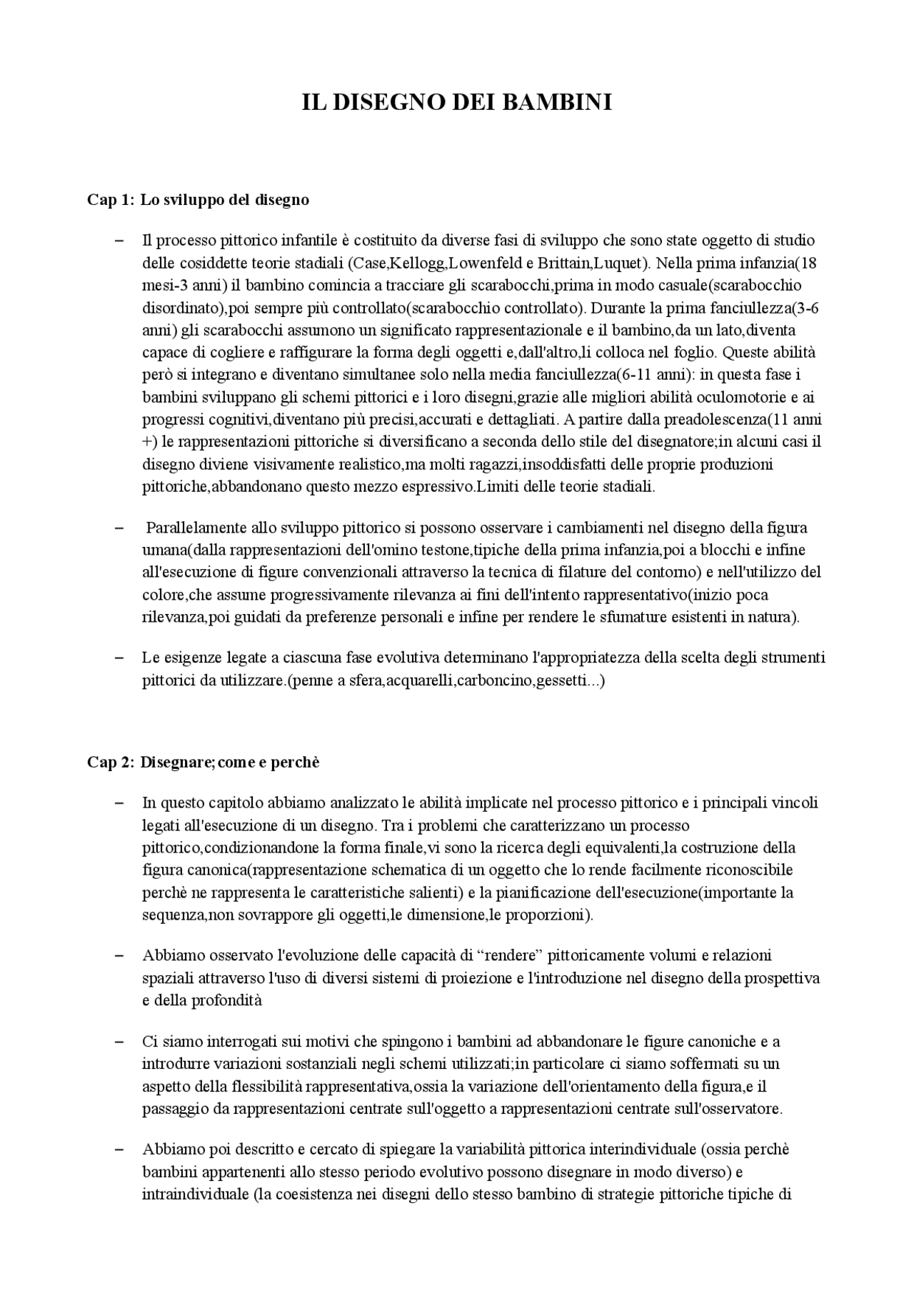 Il Disegno Dei Bambini E Cannoni Carocci Editore Docsity