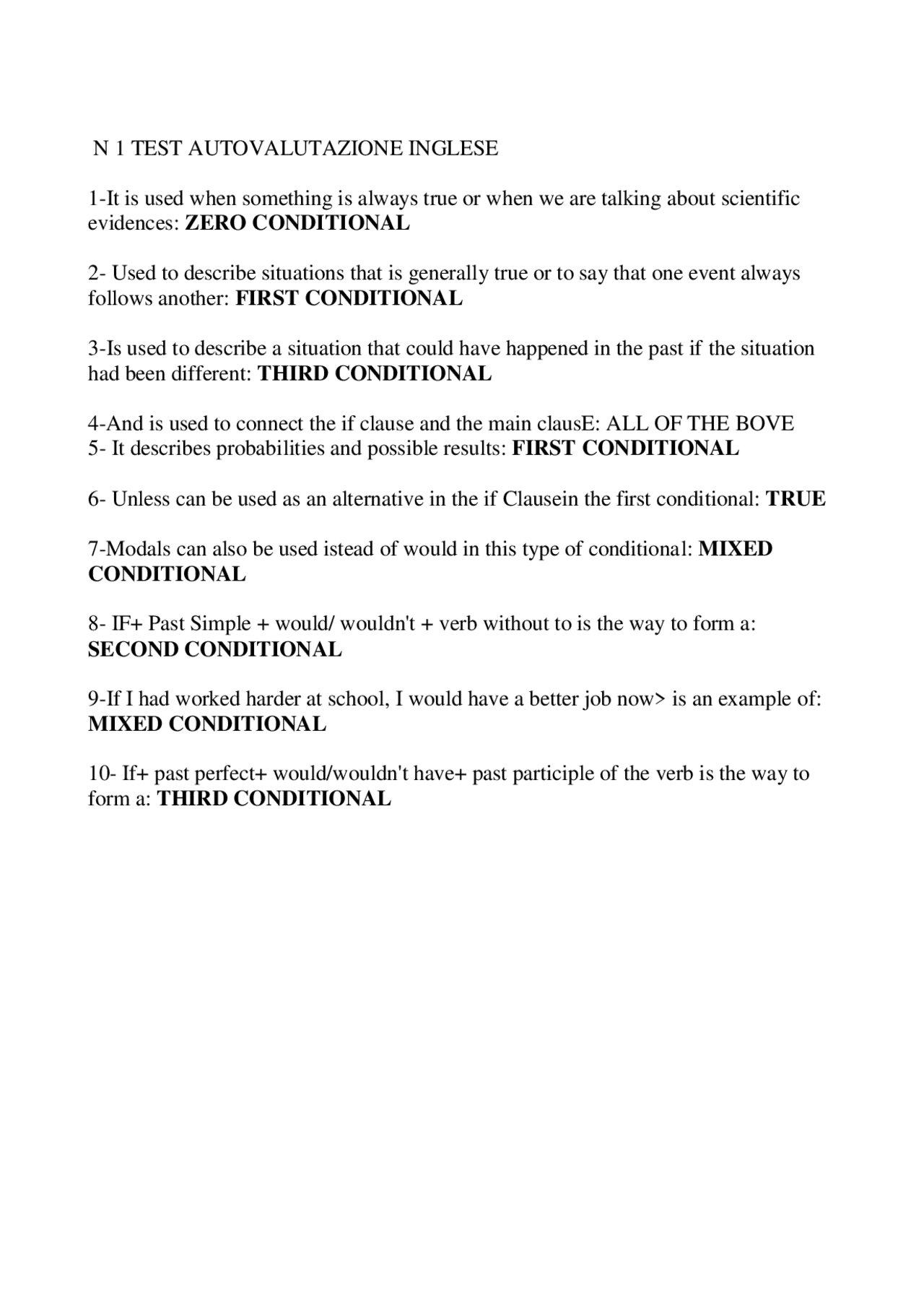 Inglese Paniere Lm39 3 Cfu Docsity