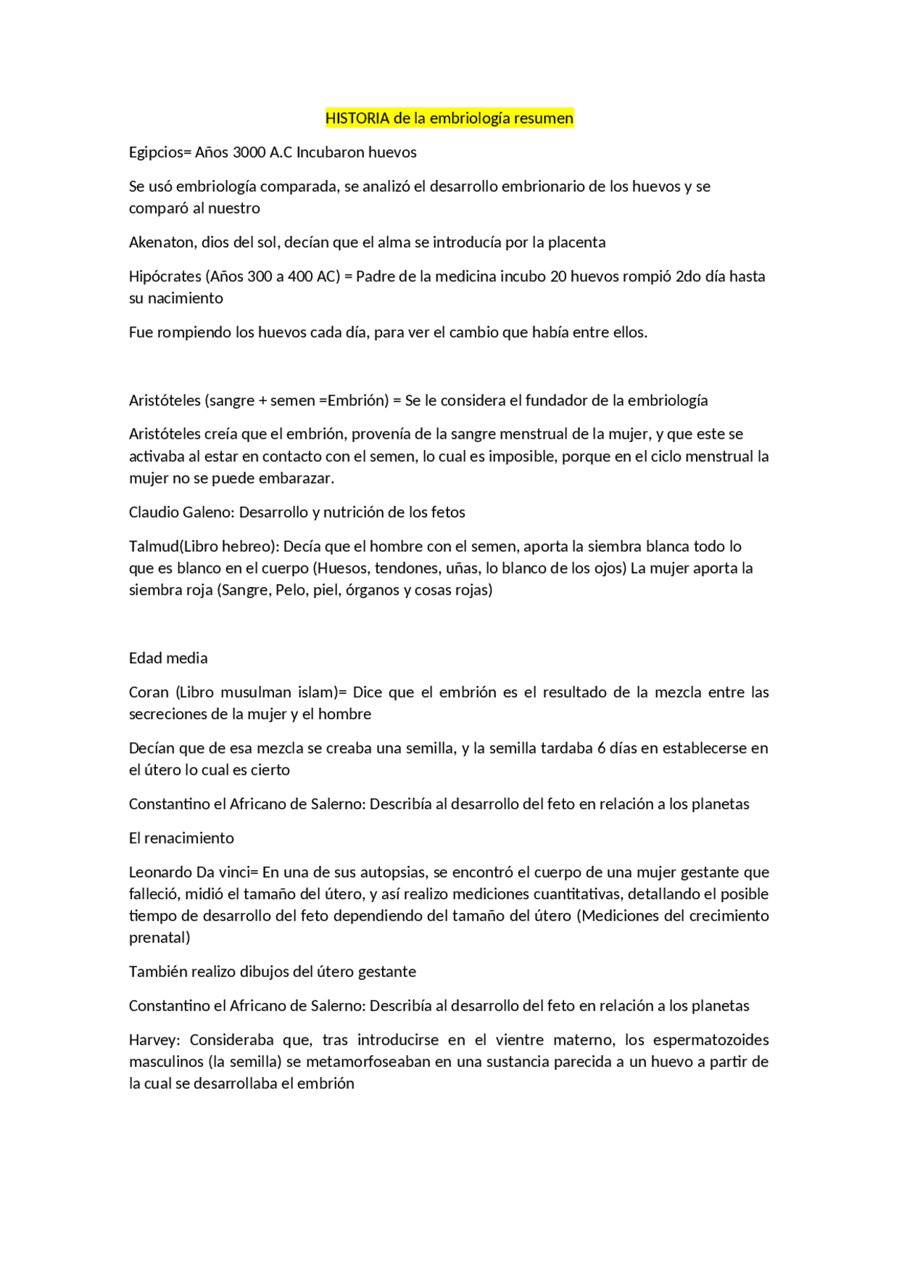 Capitulo 1 Embriologia Moore 10ma Edicion Resúmenes De Anatomía Docsity