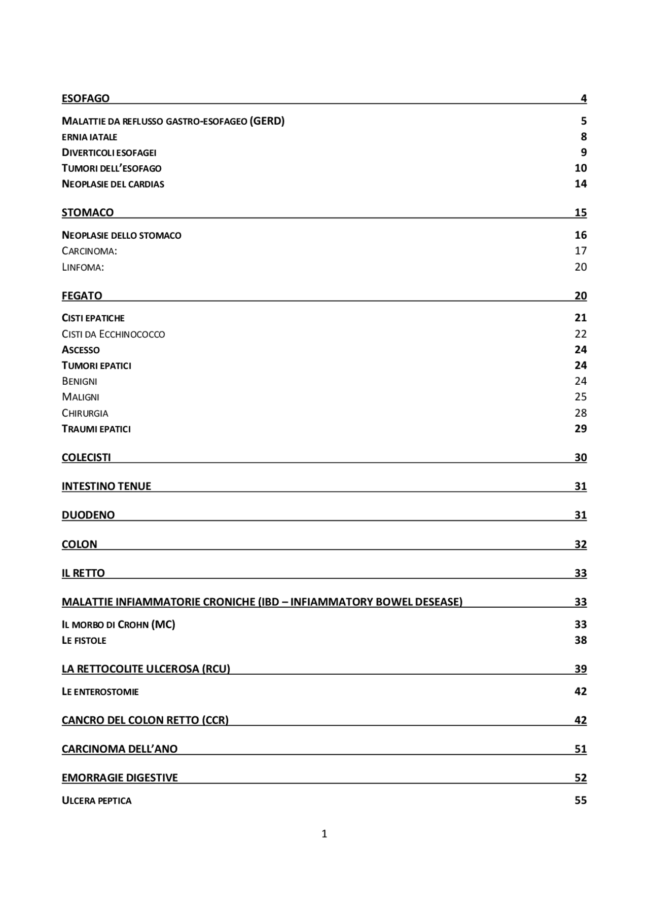 Dispensa completa di Chirurgia generale - Docsity