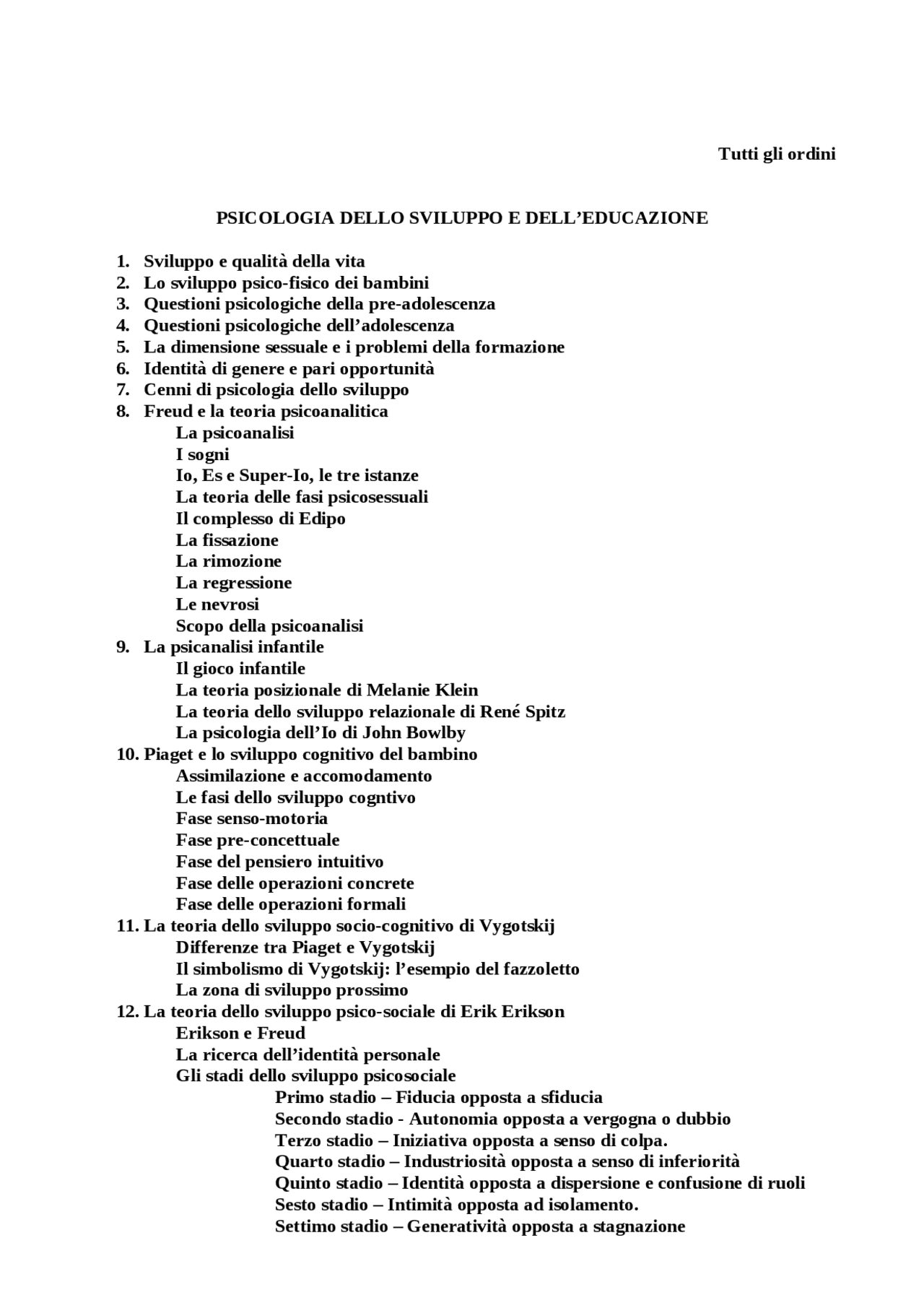 Psicologia Generale Teorie Docsity
