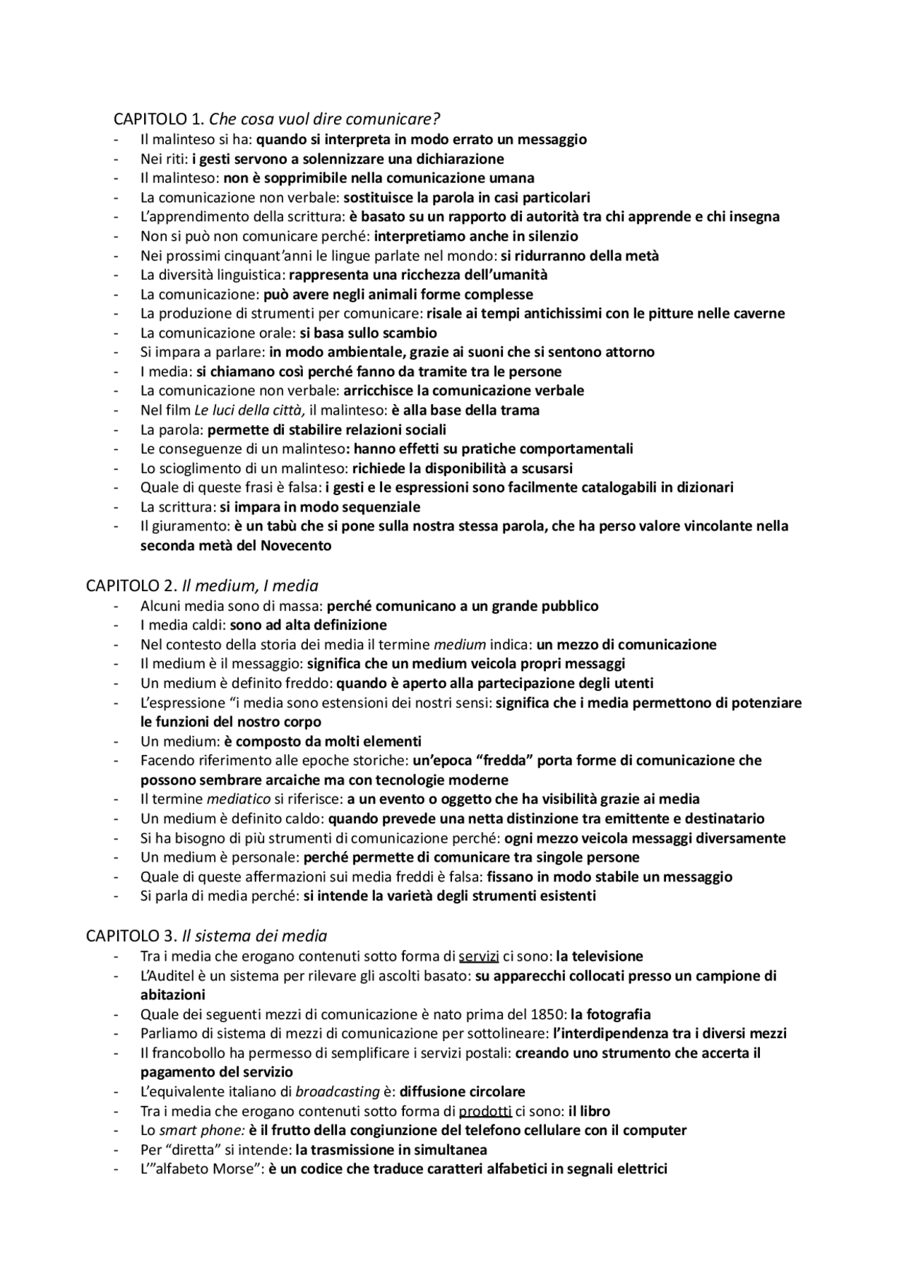 Domande E Risposte Esame Media E Comunicazione Online Docsity