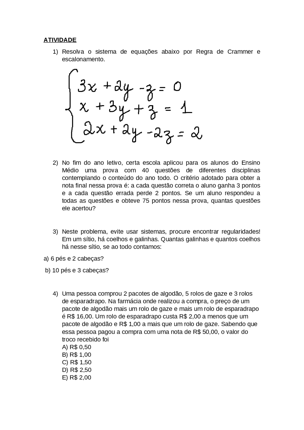 Sistemas 1 Matematica Docsity